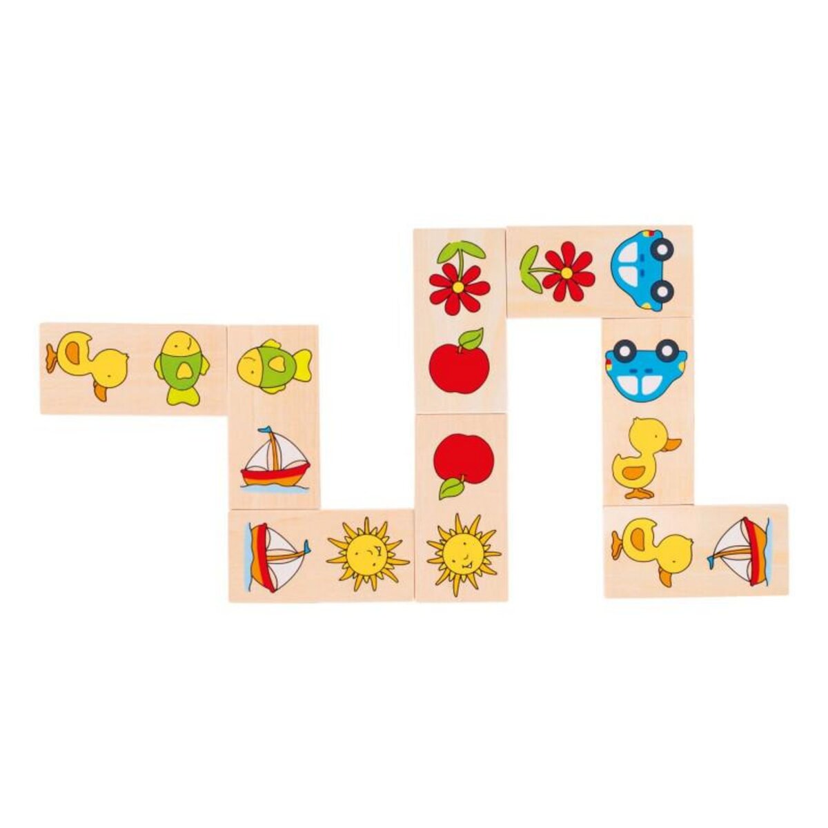 Goki GOKI Wooden Domino pas cher - Auchan.fr