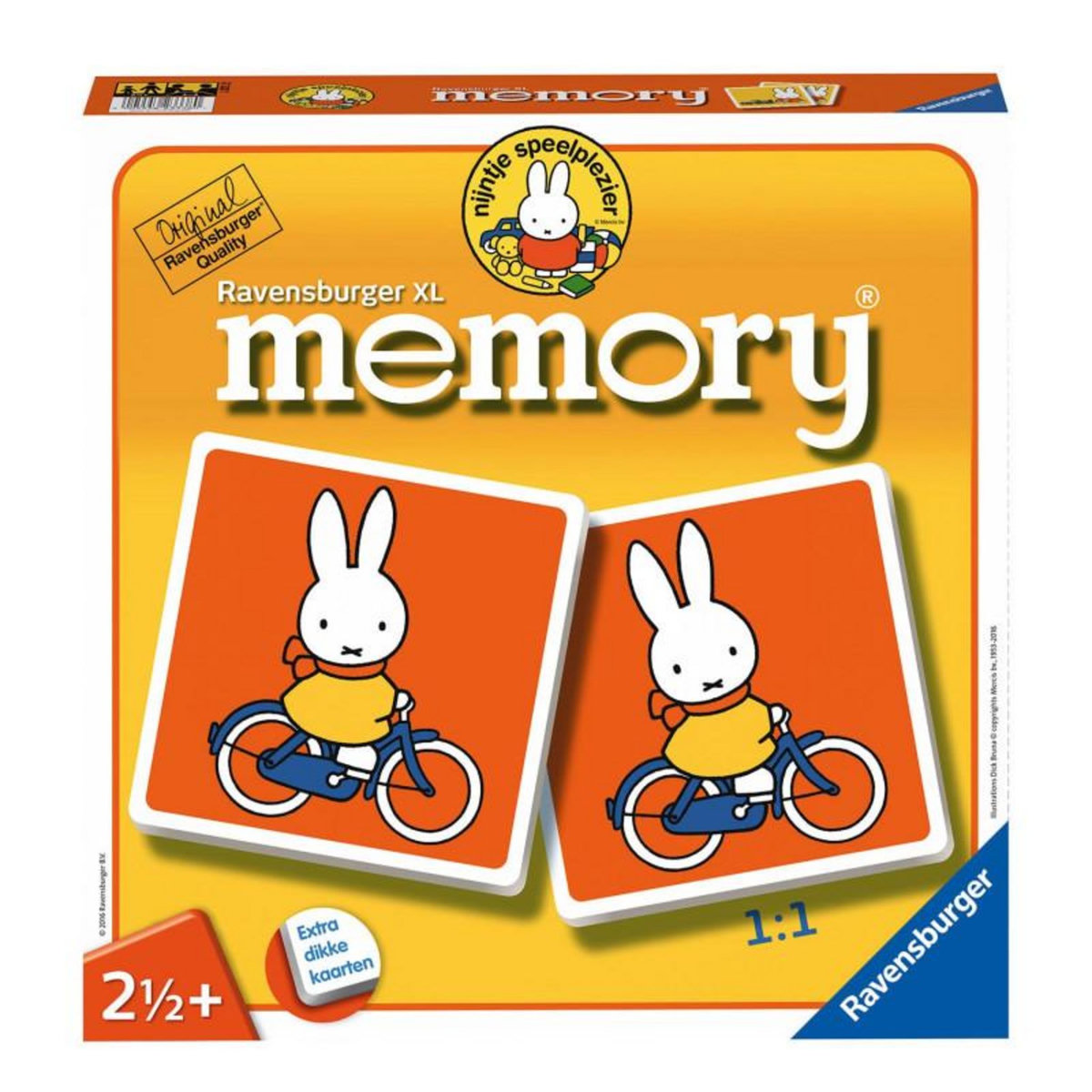 RAVENSBURGER RAVENSBURGER Miffy XL Memory pas cher - Auchan.fr