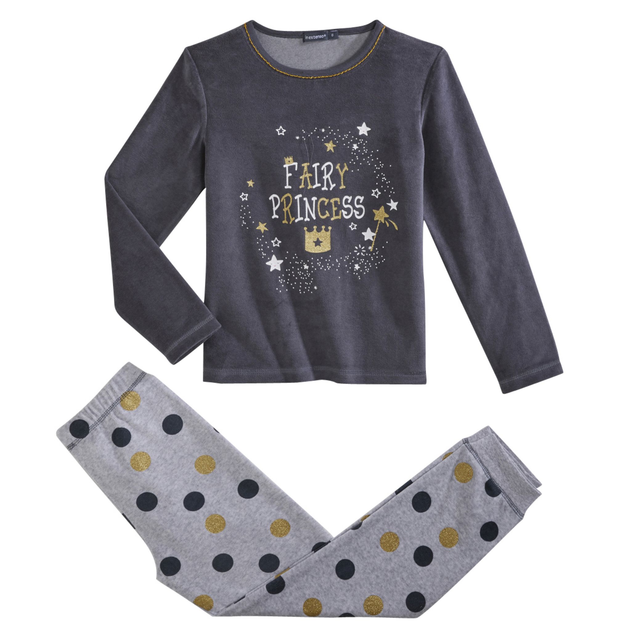 INEXTENSO Pyjama velours fille pas cher - Auchan.fr