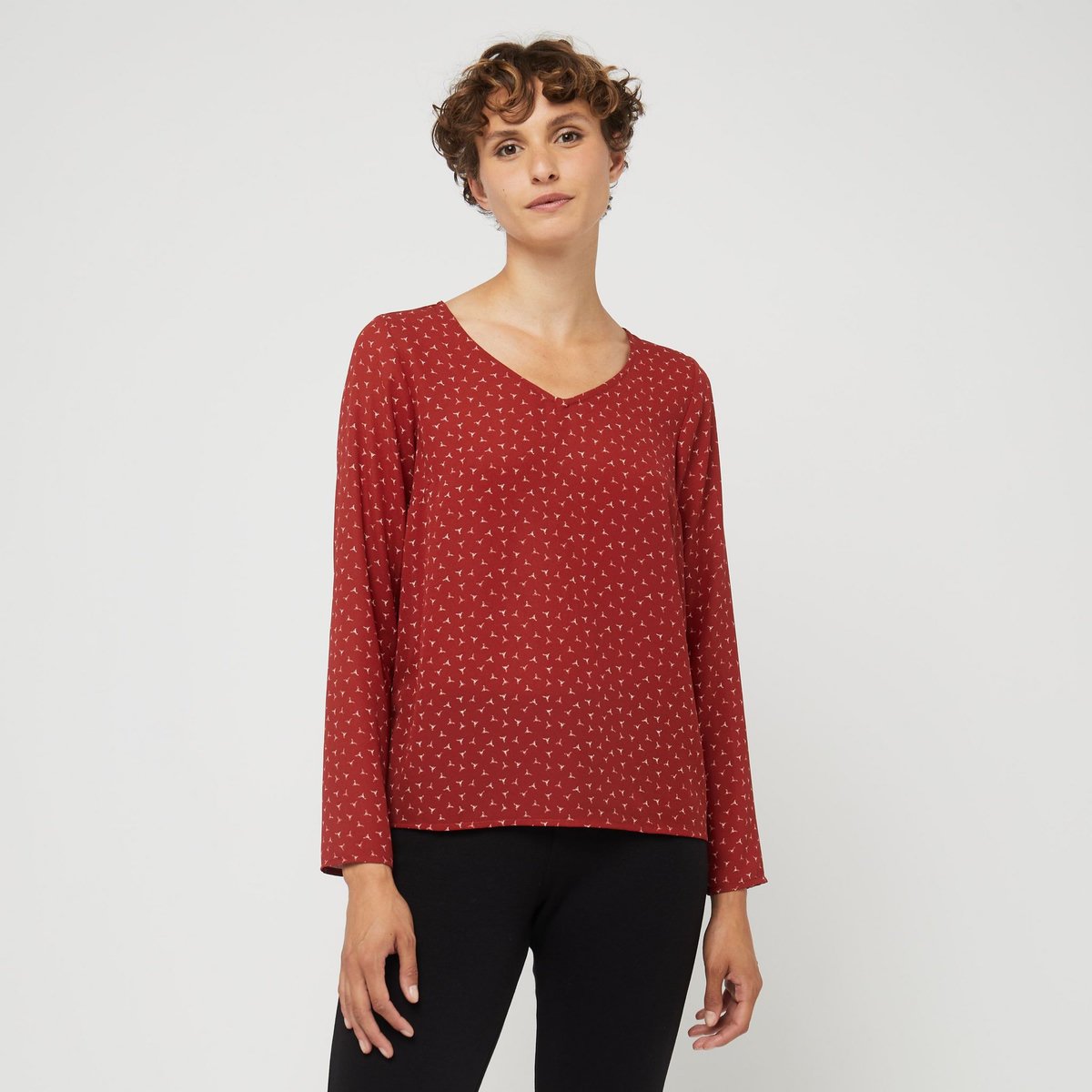 INEXTENSO Blouse rouge femme pas cher - Auchan.fr