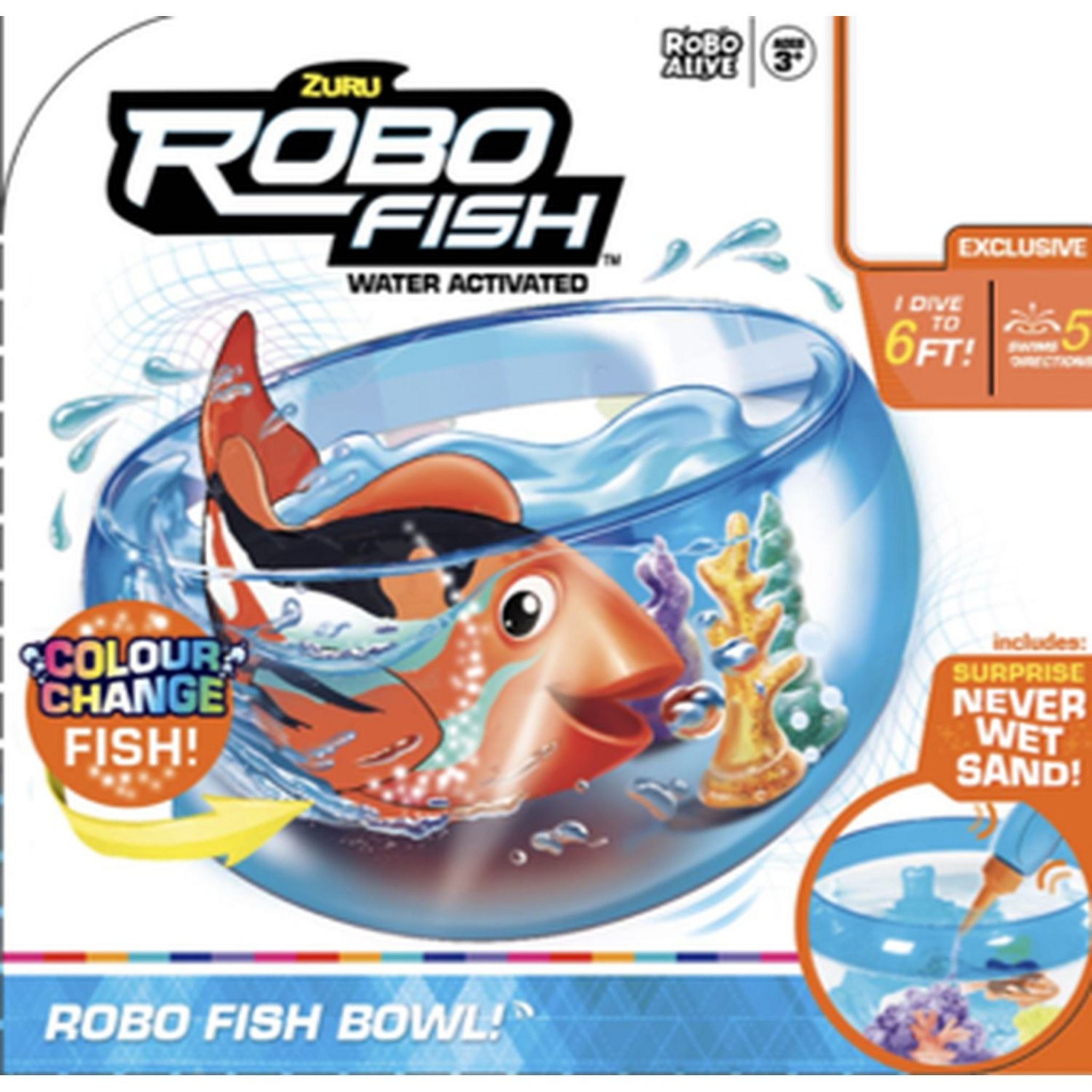 ZURU Aquarium Robo Fish et son sable pas cher - Auchan.fr