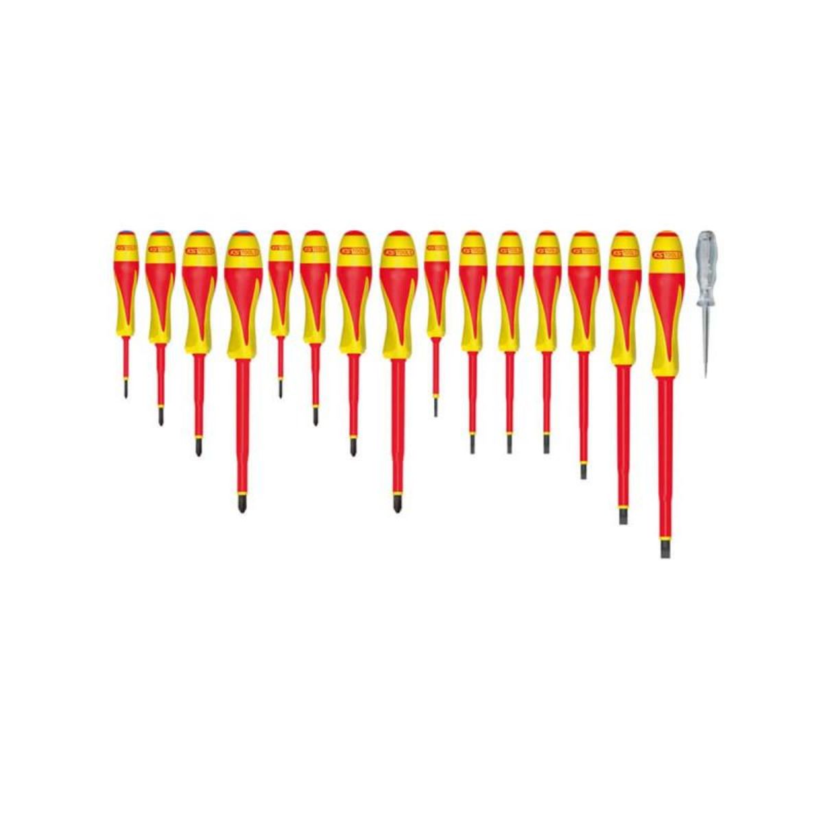 Ks Tools Jeu de tournevis isolés KS TOOLS Ultimate - 16 pcs - 922.6219 ...
