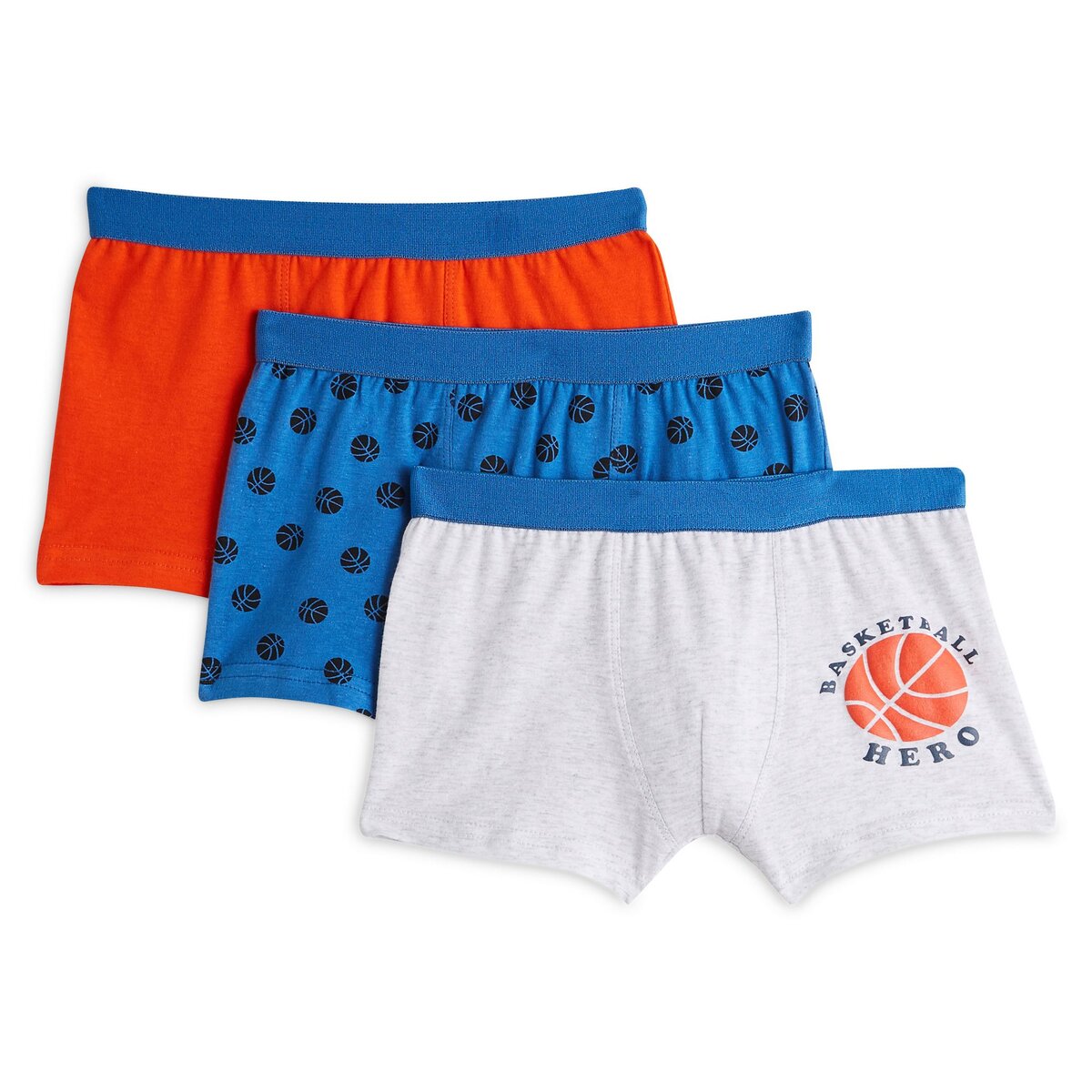 IN EXTENSO Lot de 3 boxers basketball garçon pas cher - Auchan.fr