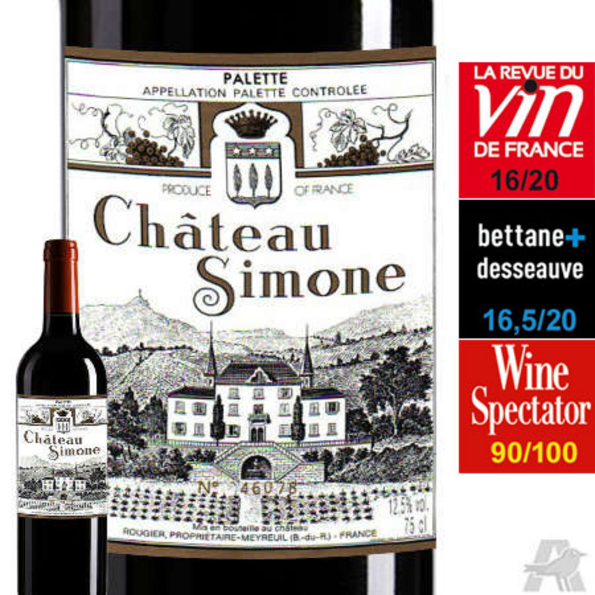 Château Simone Palette Rouge 2010 pas cher - Auchan.fr