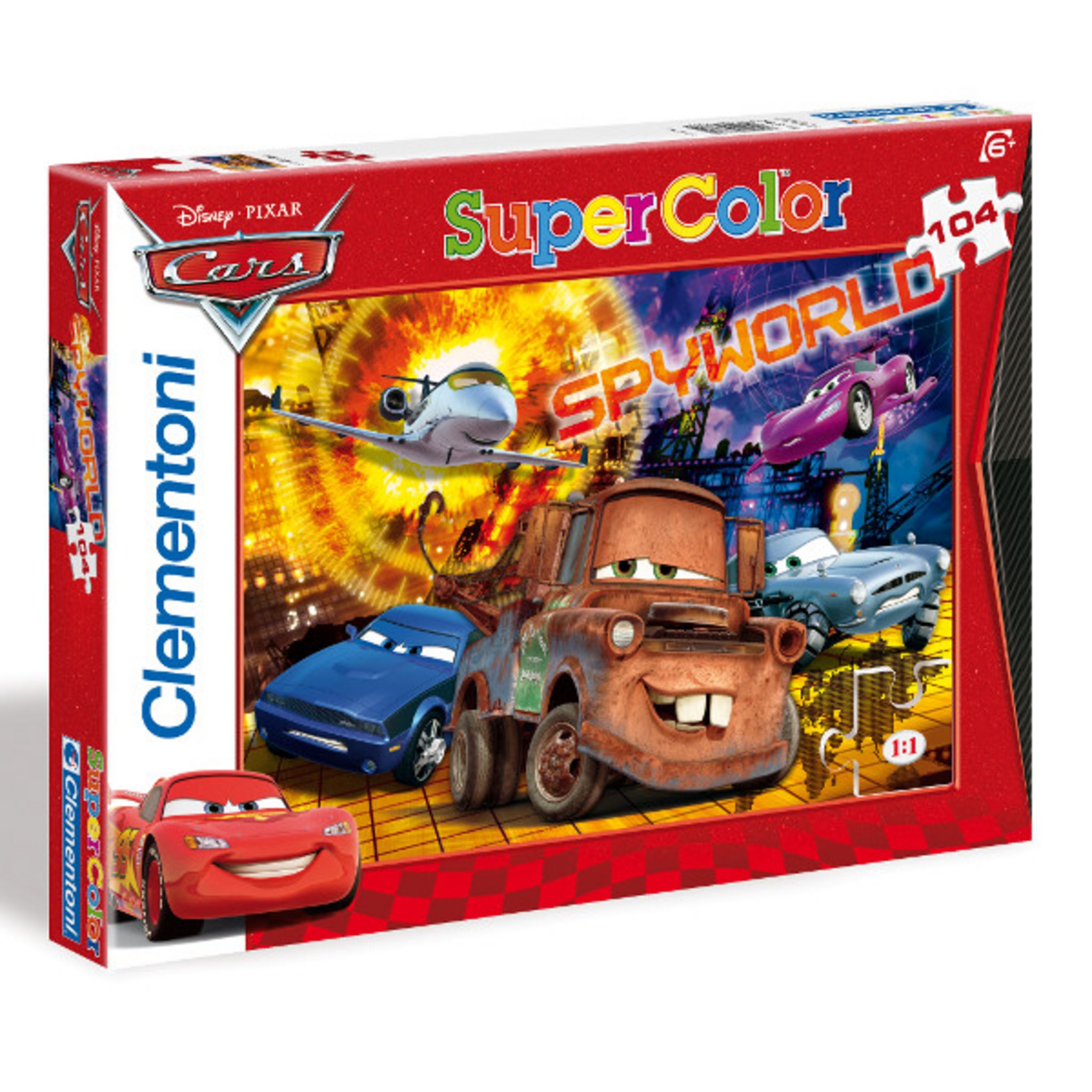CLEMENTONI Puzzle 104 pièces Cars pas cher - Auchan.fr
