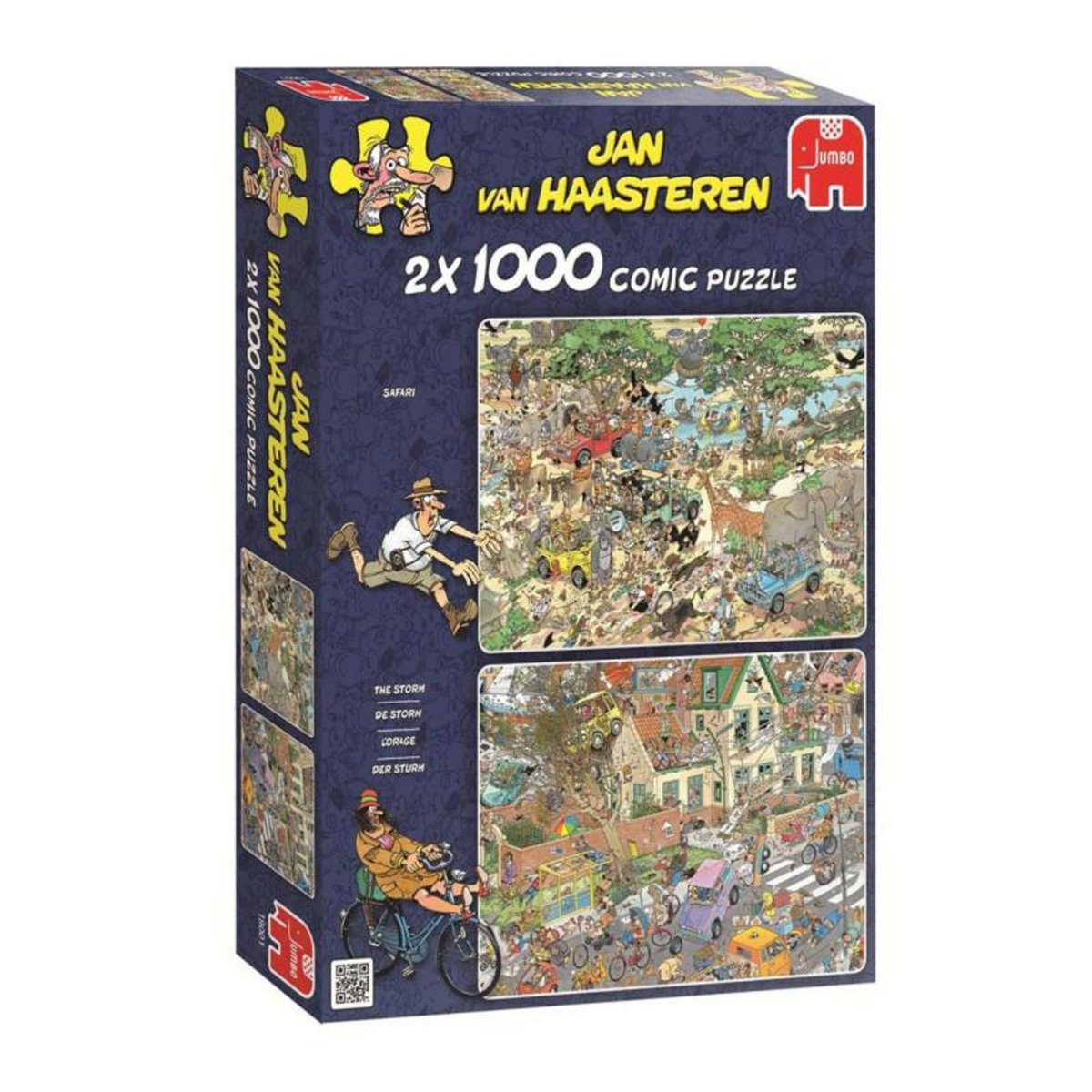Jumbo JUMBO Jan van Haasteren-2 in 1 Safari & Storm, 1000pcs. pas cher ...