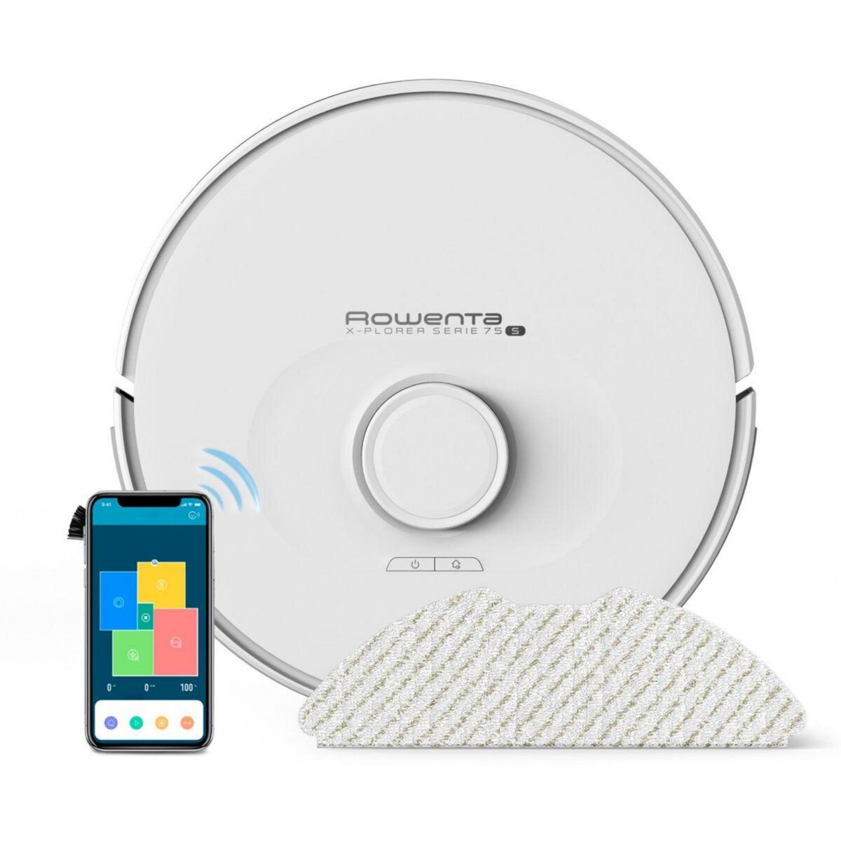 ROWENTA Robot Aspirateur Laveur RR8577WH X-Plorer série 75s pas cher ...