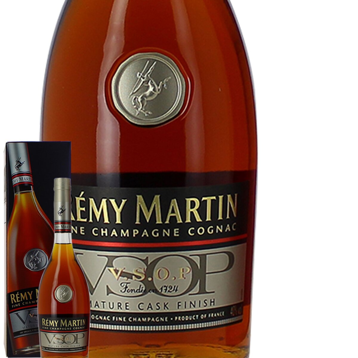 Rémy Martin Cognac Remy Martin VSOP Mature Cask Finish avec étui - 70cl pas cher - Auchan.fr