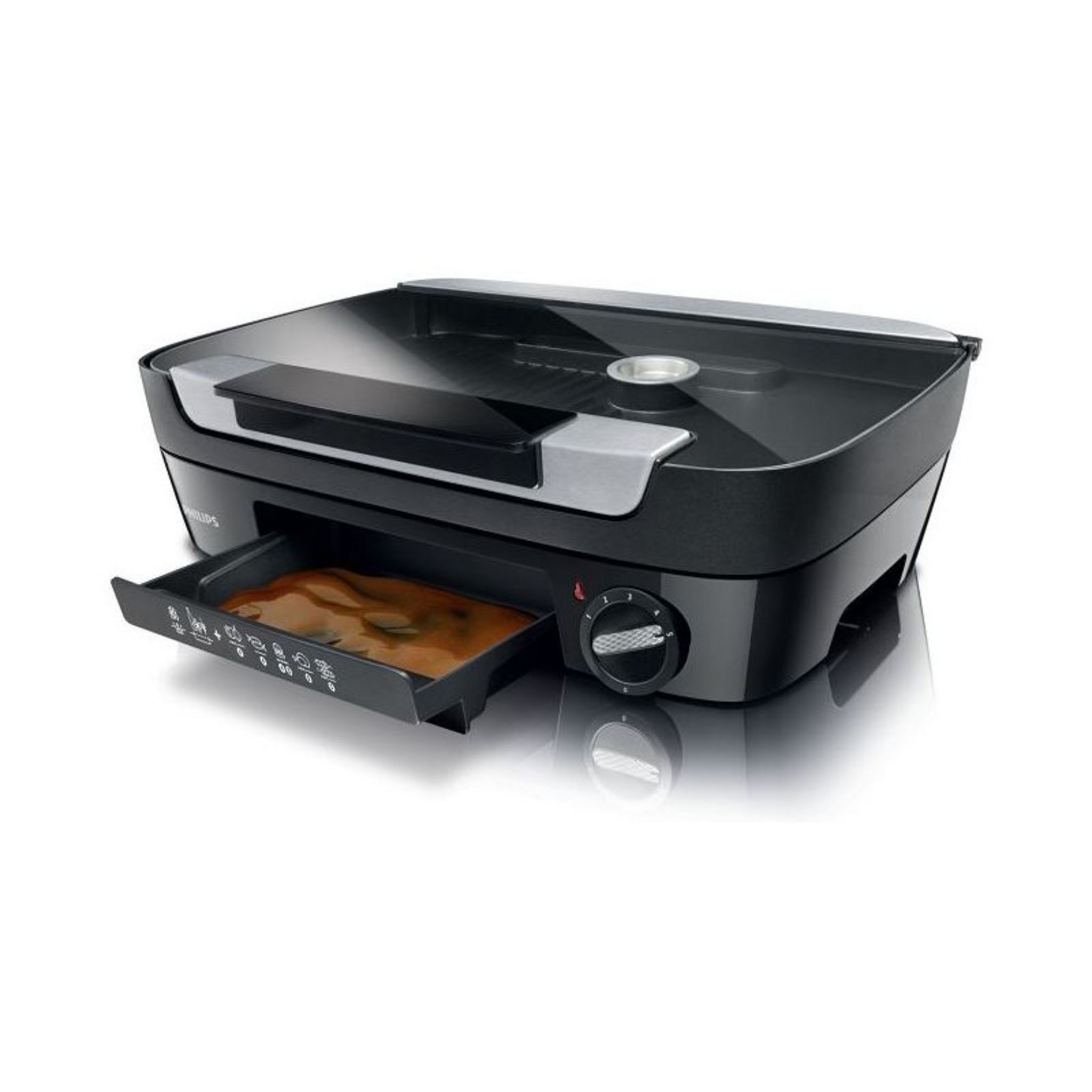 PHILIPS Plancha HD6360/20 Noir 2000W Gril + Diffuseur d'Arômes et de ...