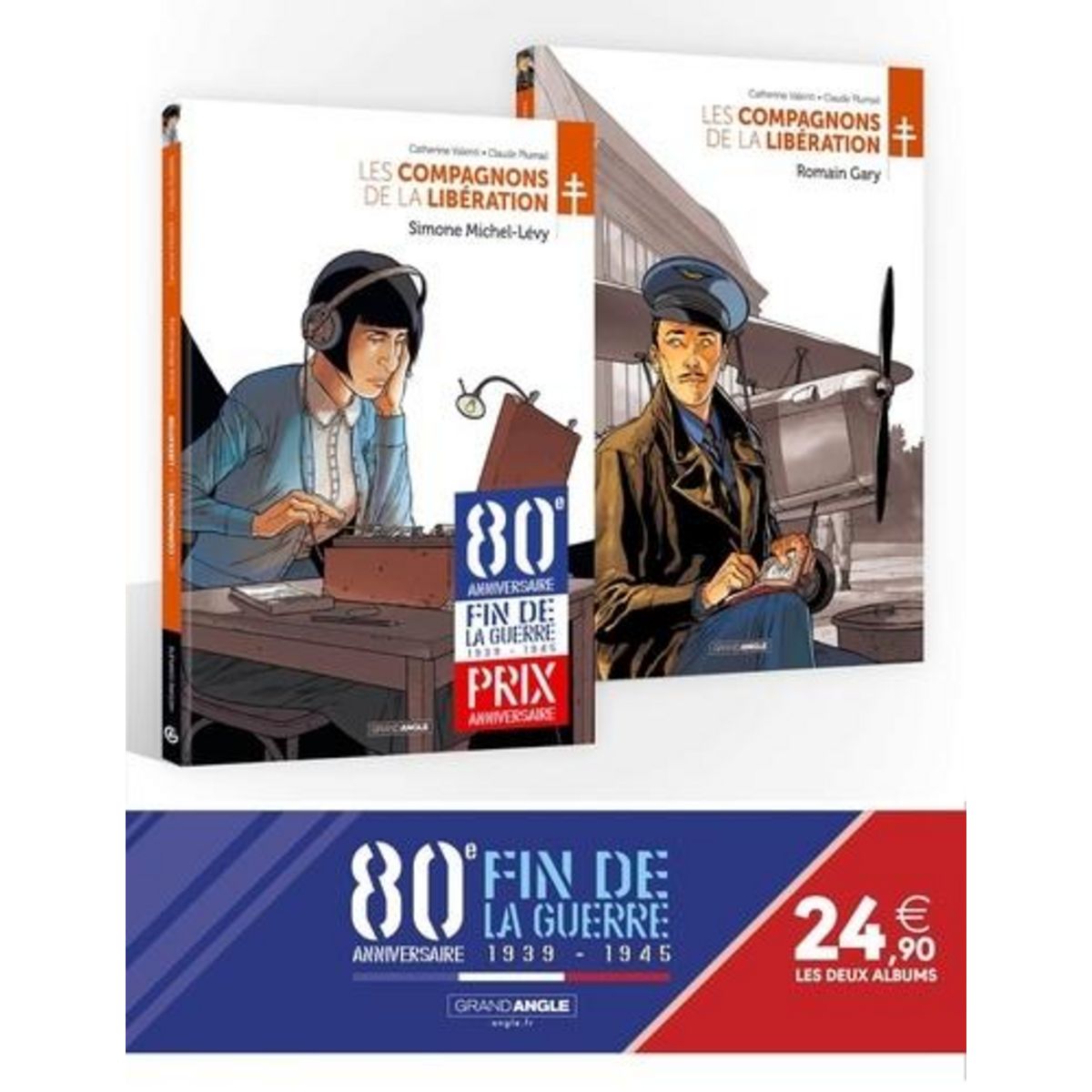 LES COMPAGNONS DE LA LIBERATION : PACK EN 2 VOLUMES : SIMONE MICHEL-LEVY ; ROMAIN GARY, Valenti ...