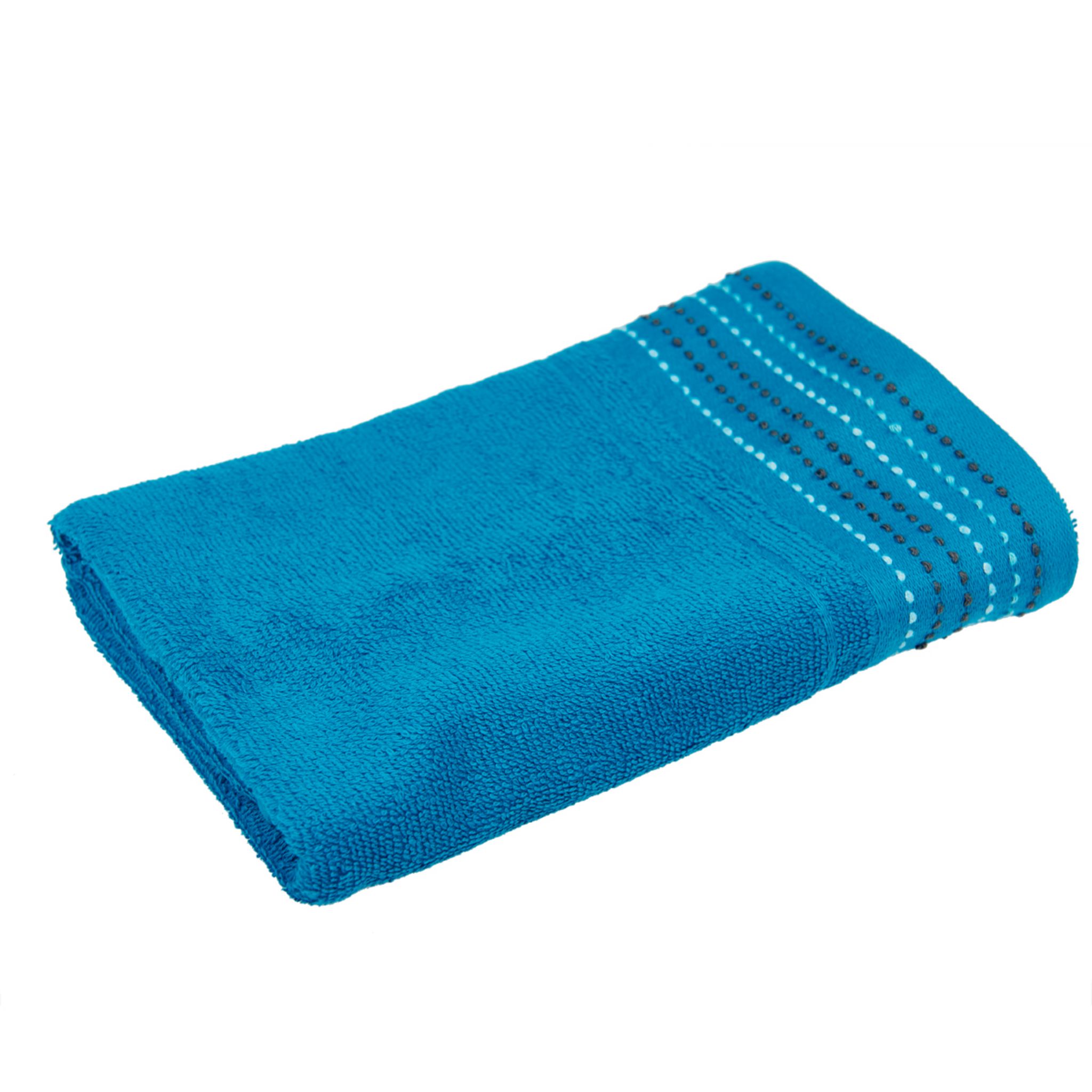 ACTUEL Serviette de toilette fantaisie en coton liteau rayures tricots ...
