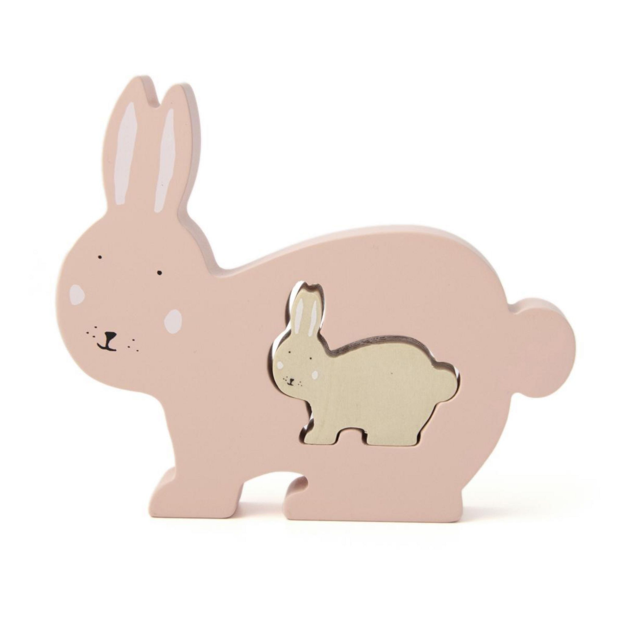 Trixie Puzzle bebe en bois Lapin - Mr Rabbit pas cher - Auchan.fr