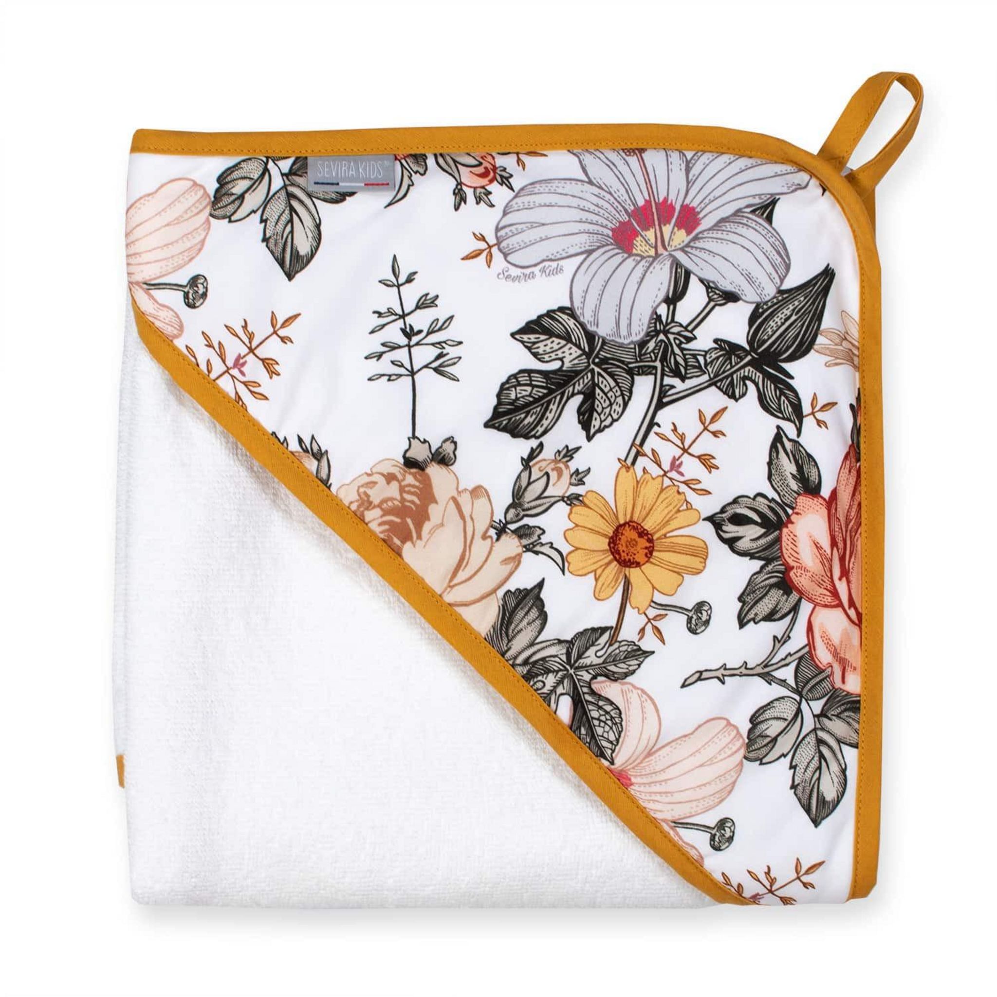 SEVIRA KIDS Ma première cape de bain en coton et bambou, Néo Vintage ...