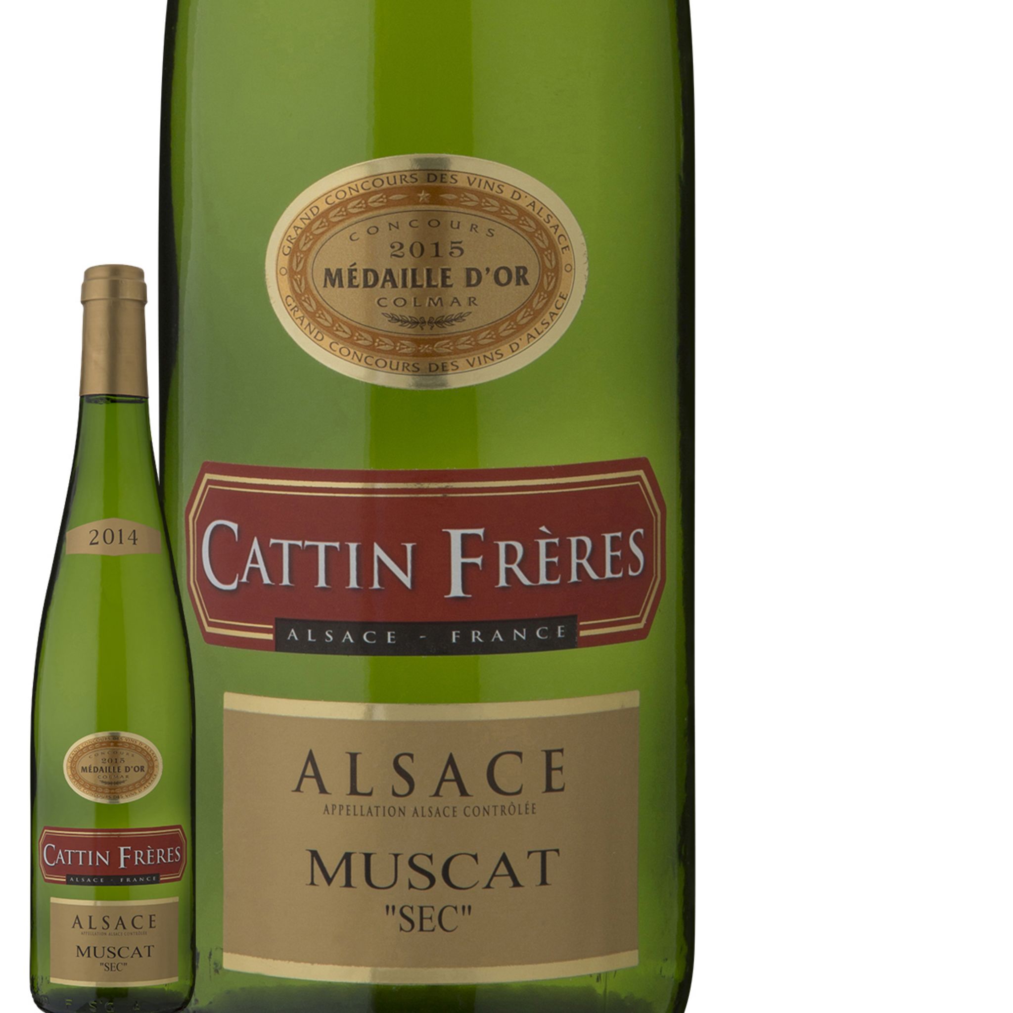 Cattin Frères Muscat Sec Blanc 2014 pas cher - Auchan.fr
