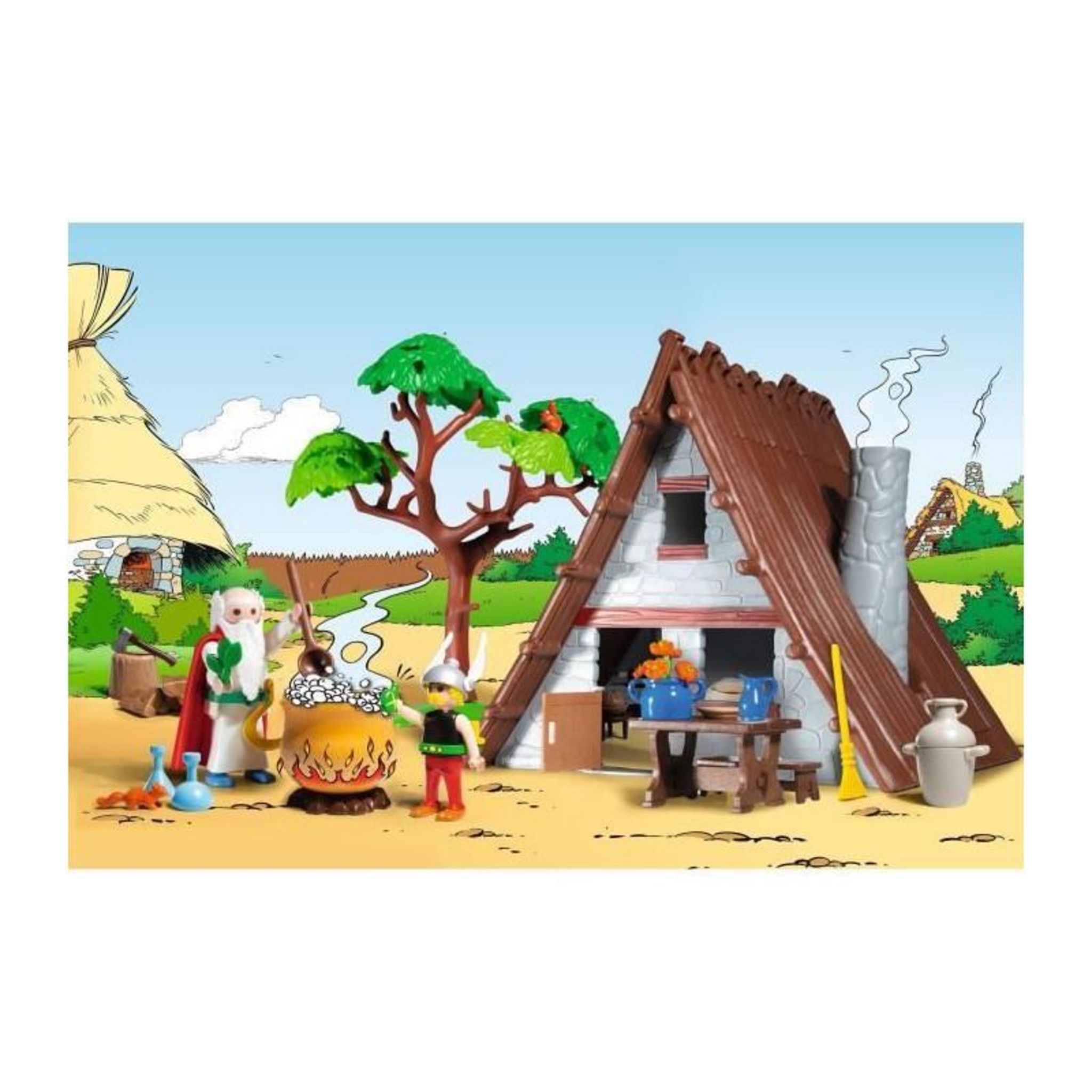PLAYMOBIL PLAYMOBIL 71828 Astérix : Hutte d'Astérix avec Panoramix pas ...