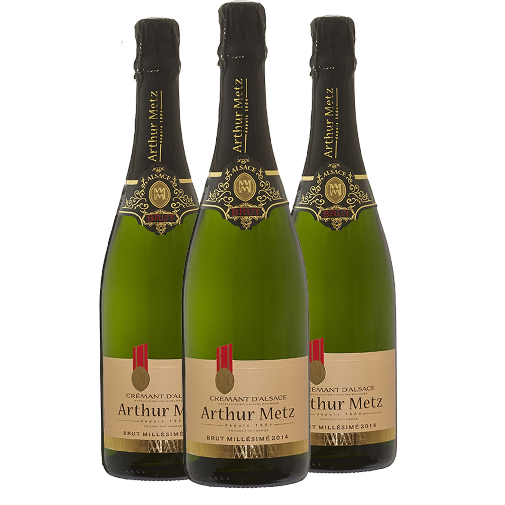 Arthur Metz Crémant d'Alsace Brut Millésime 2014 pas cher - Auchan.fr