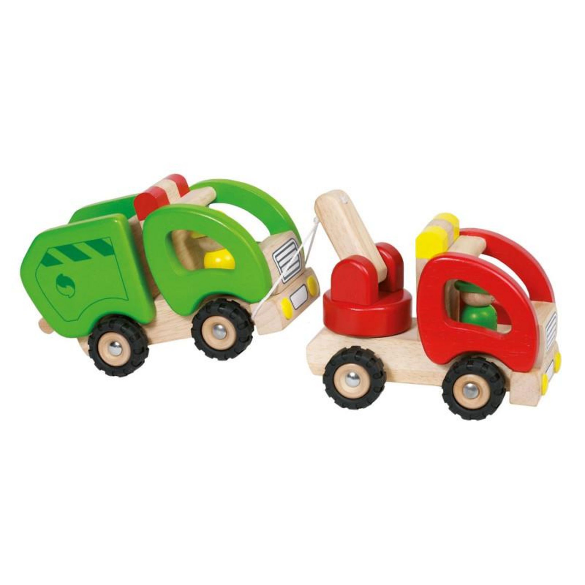 Goki GOKI Wooden Tow Truck pas cher - Auchan.fr