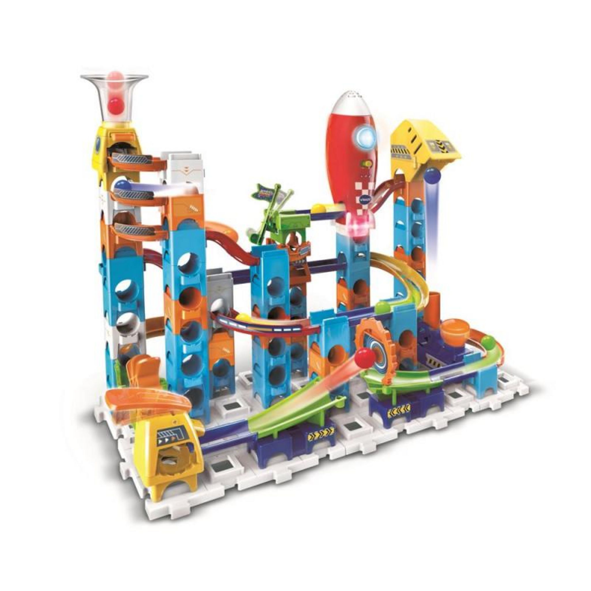 VTECH Construction circuit bille Vtech Marble Rush Rocket M100E pas ...