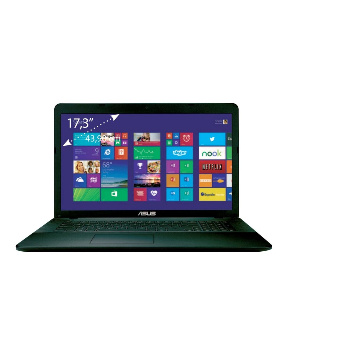 ASUS Ordinateur portable - X751LAV-TY481T- Noir pas cher - Auchan.fr