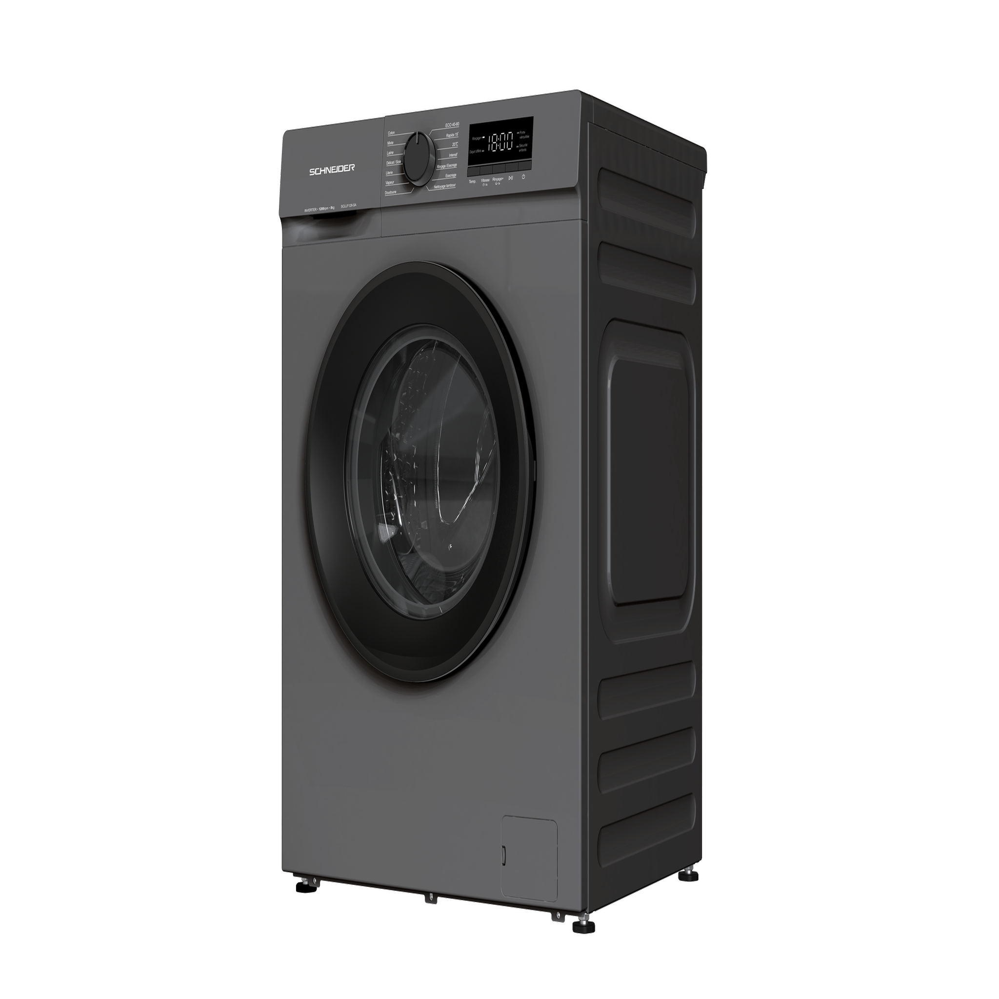SCHNEIDER Schneider SCLLF128-SA - Lave linge frontal 8kg Silver pas ...