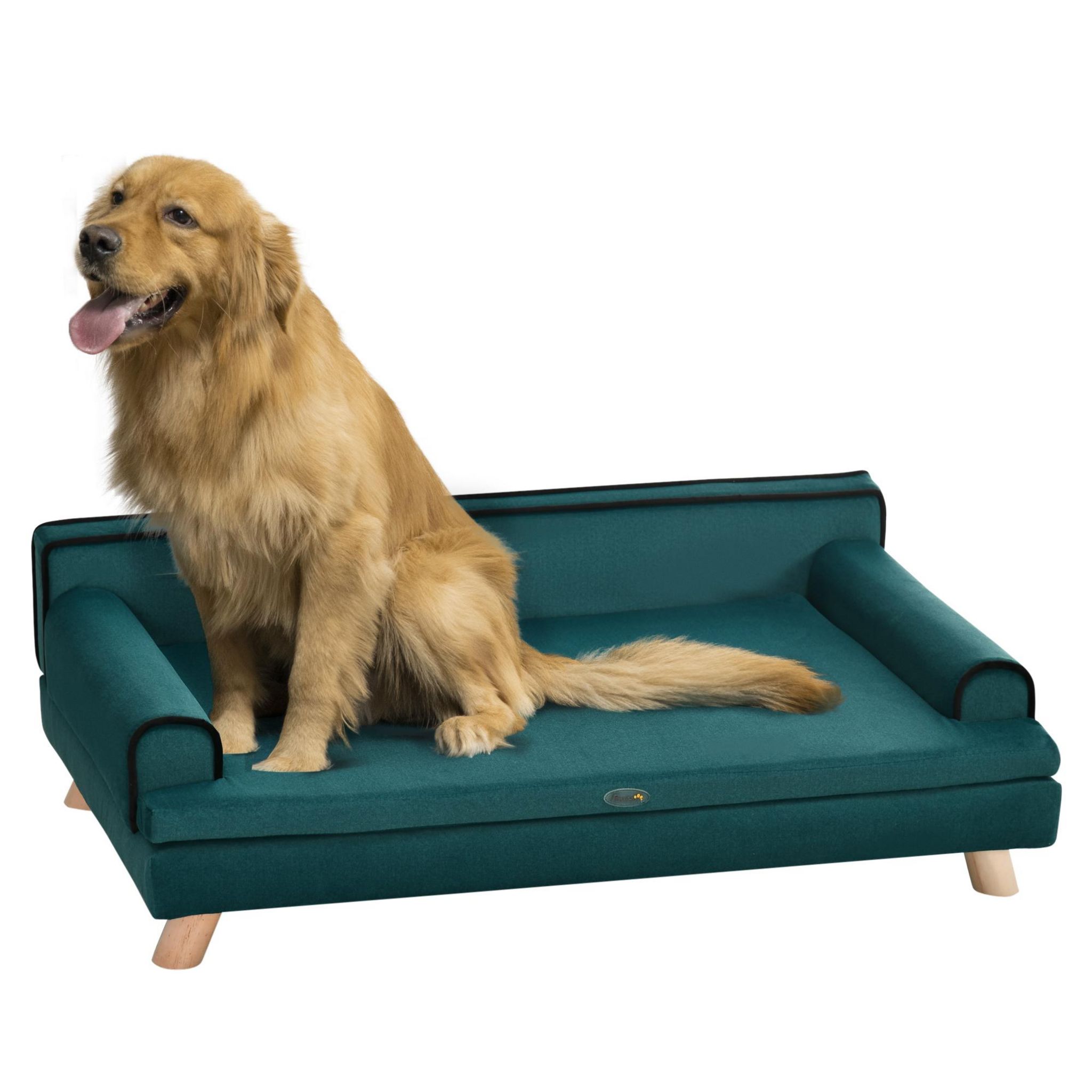 PAWHUT Canapé chien lit pour chien design scandinave coussin moelleux ...