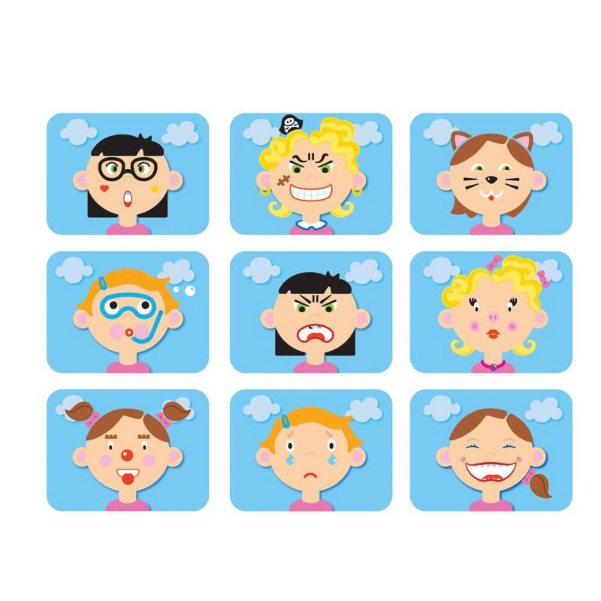 Goki GOKI Magnet game funny face girl, 66dlg. pas cher - Auchan.fr