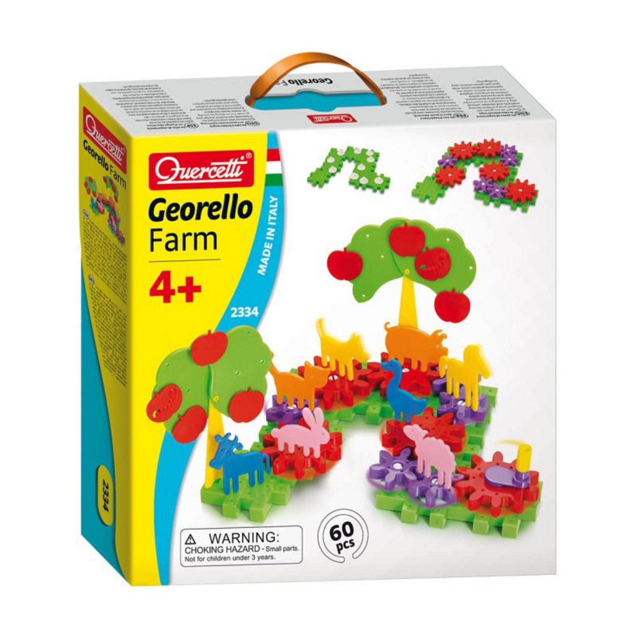 Quercetti Quercetti Tandwielenset farm, 60dlg. pas cher - Auchan.fr