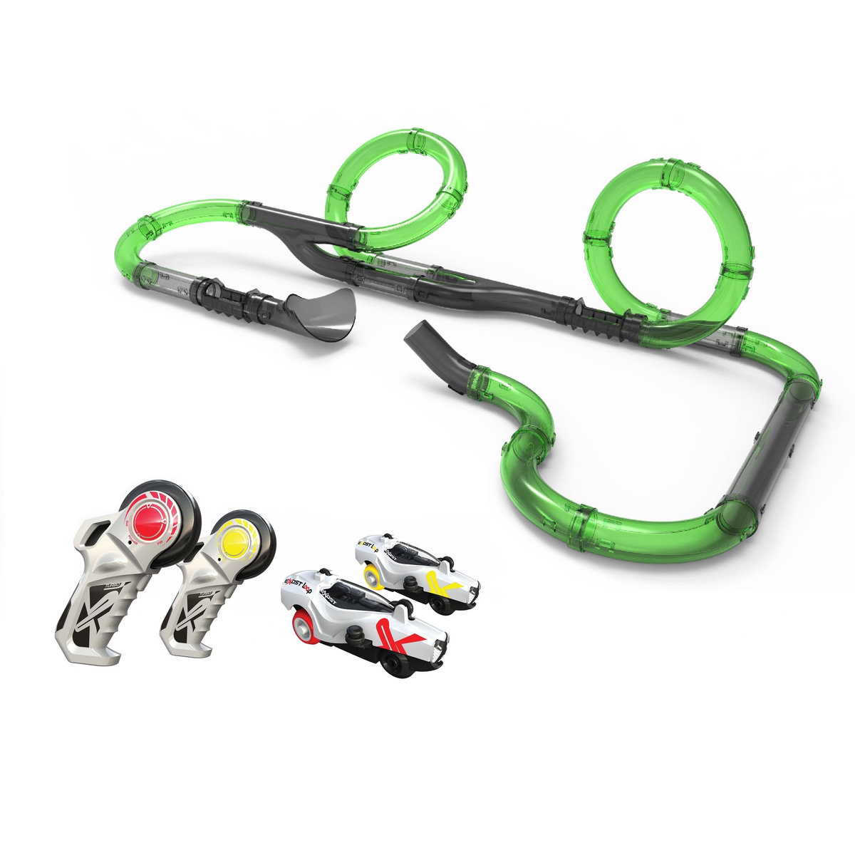SILVERLIT Exost Loop - Circuit à tubes + 2 voitures télécommandées ...