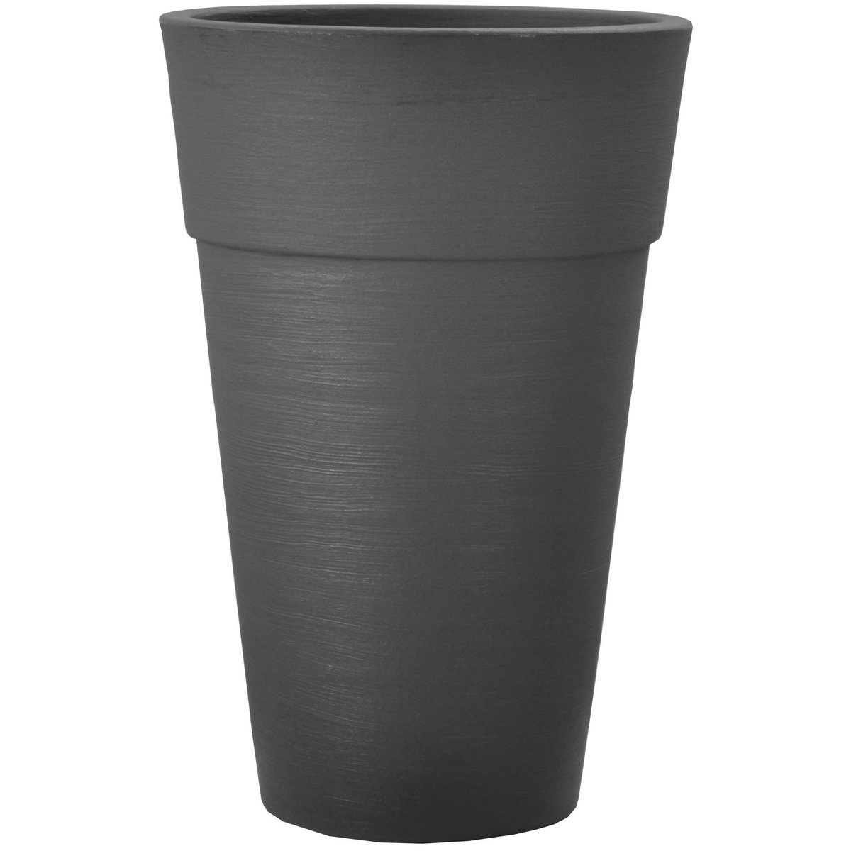 Pot conique anthracite COFA pas cher - Auchan.fr