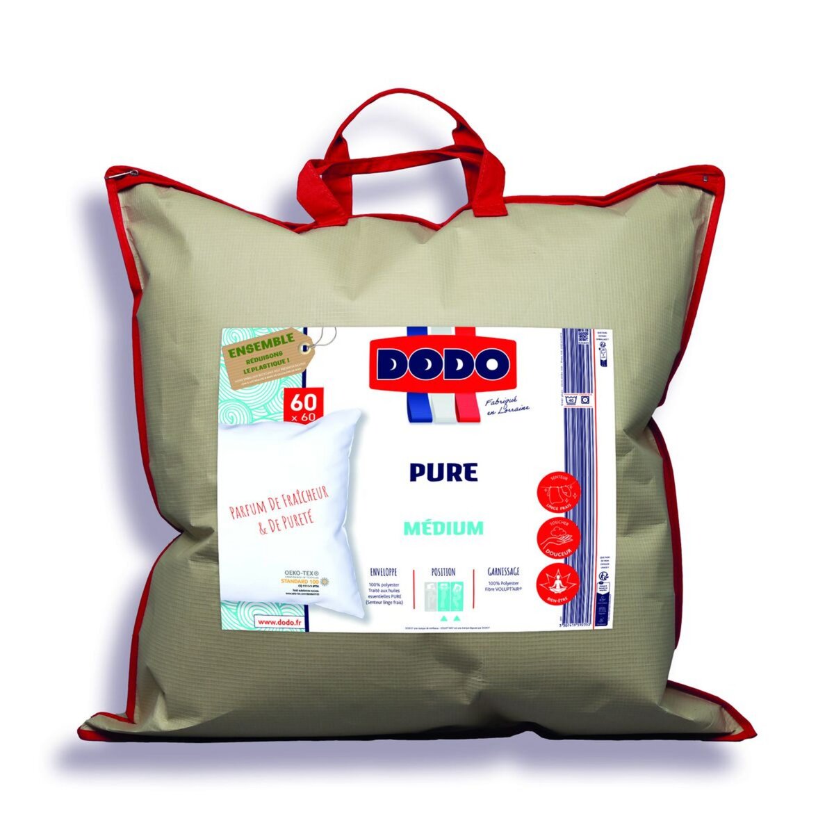 DODO Oreiller Médium Pure pas cher - Auchan.fr