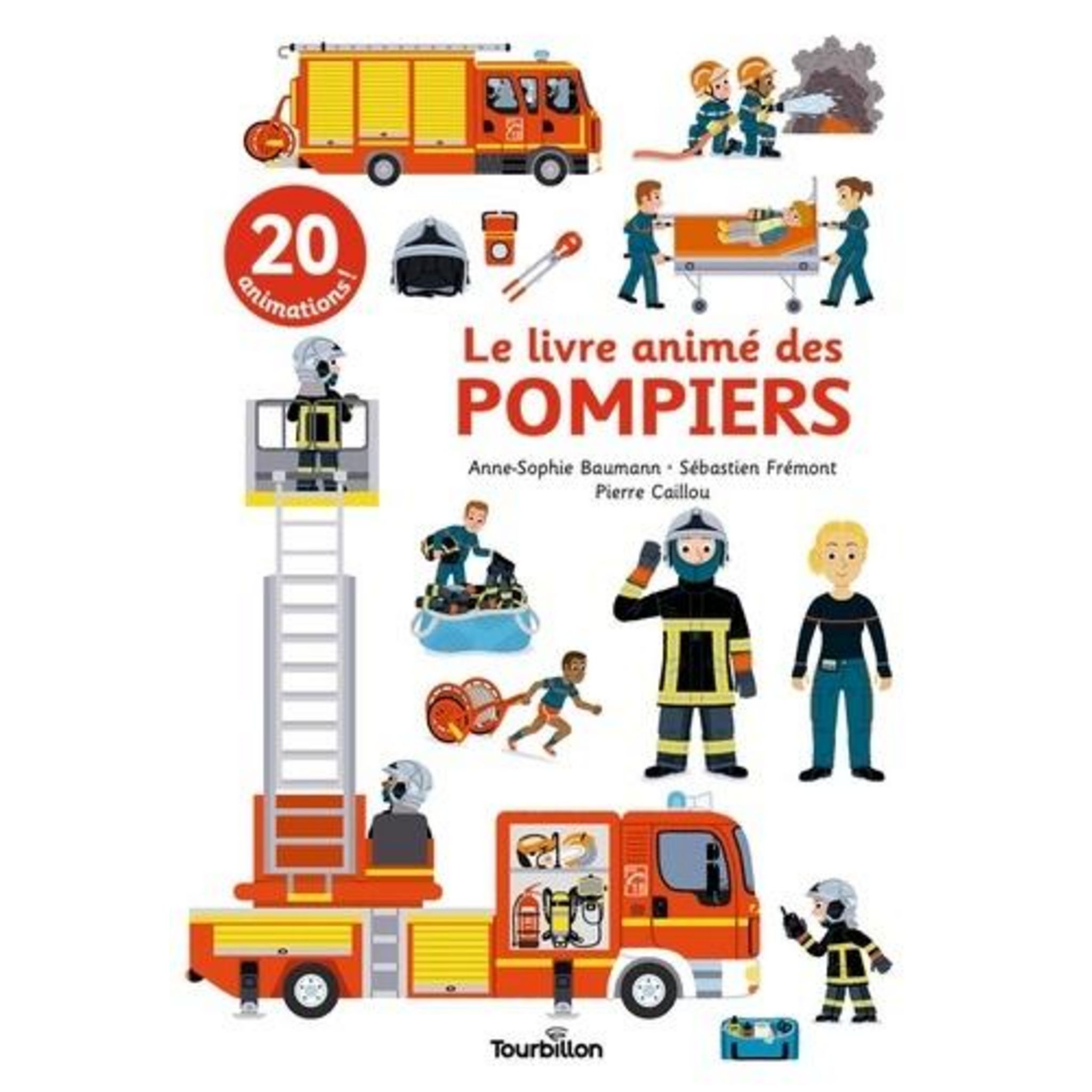 LE LIVRE ANIME DES POMPIERS, Baumann Anne-Sophie pas cher - Auchan.fr