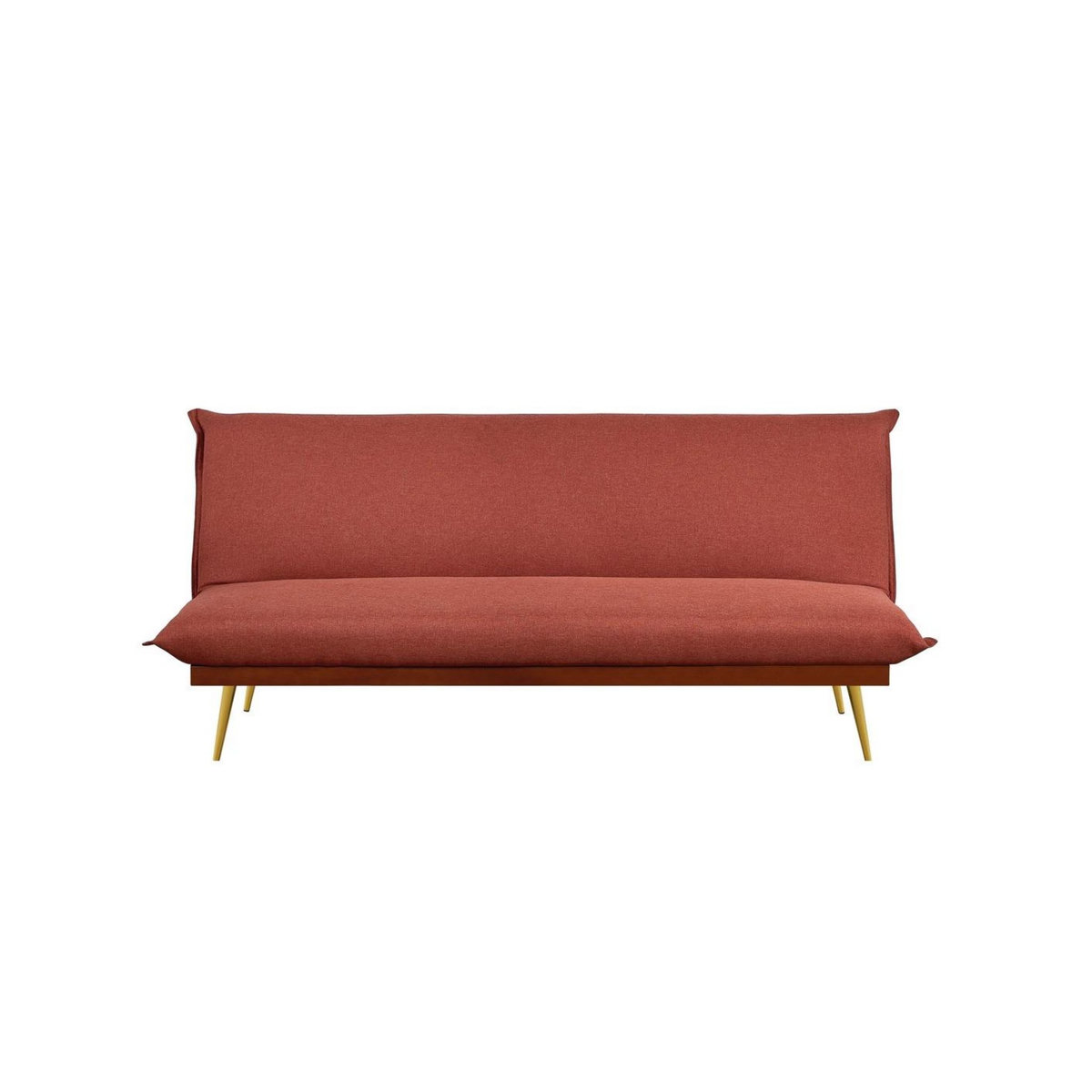 CONCEPT USINE Banquette clic clac 3 places en tissu rose framboise ISA ...