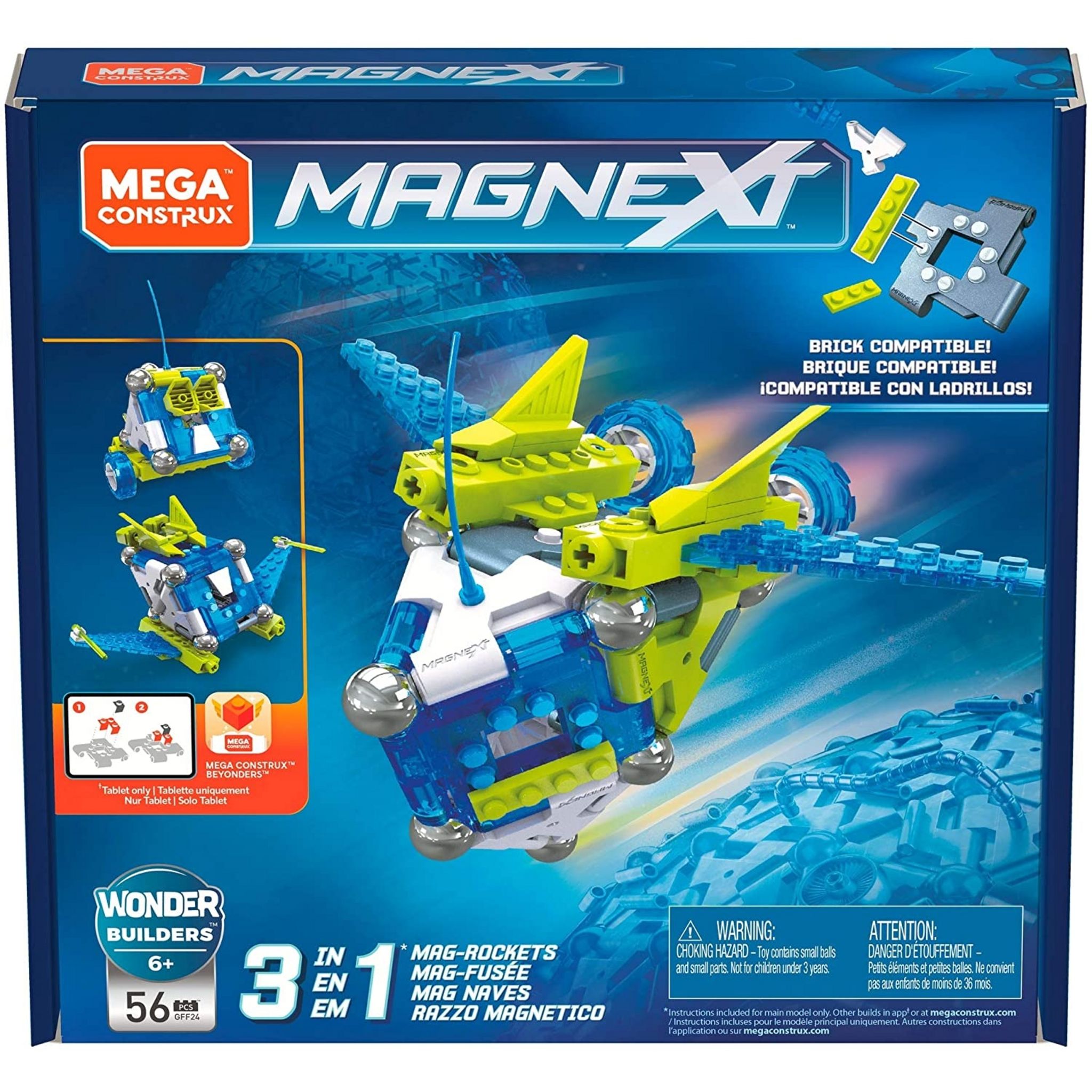MEGA CONSTRUX Jeu de construction 3 en 1 Rockets Magnext pas cher ...