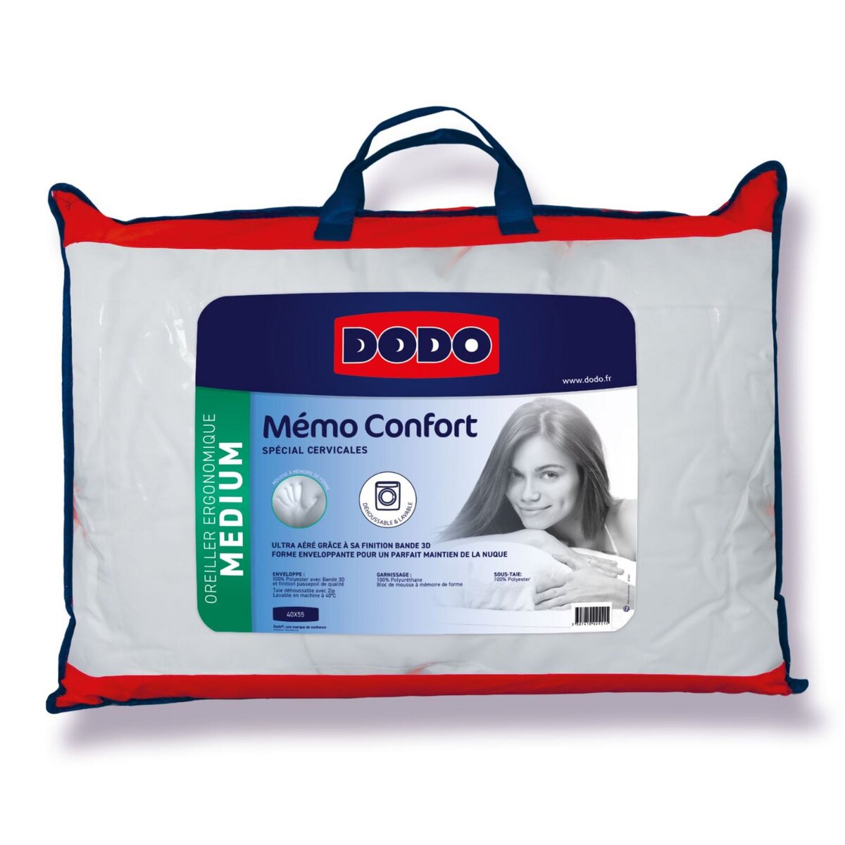 DODO Oreiller Technique Médium MÉMO CONFORT pas cher - Auchan.fr