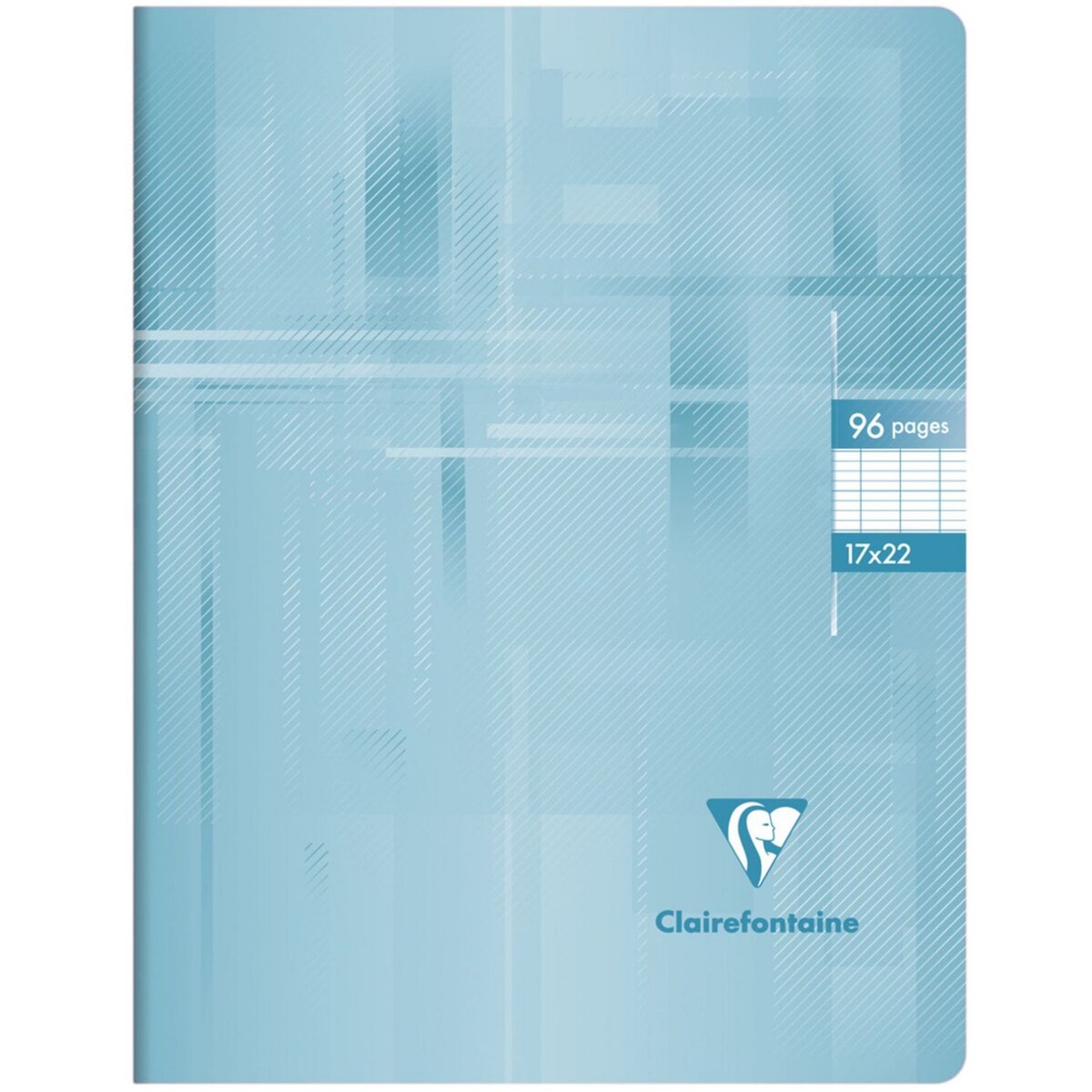 CLAIREFONTAINE Cahier piqué 17x22 cm 96 pages grands carreaux seyes ...