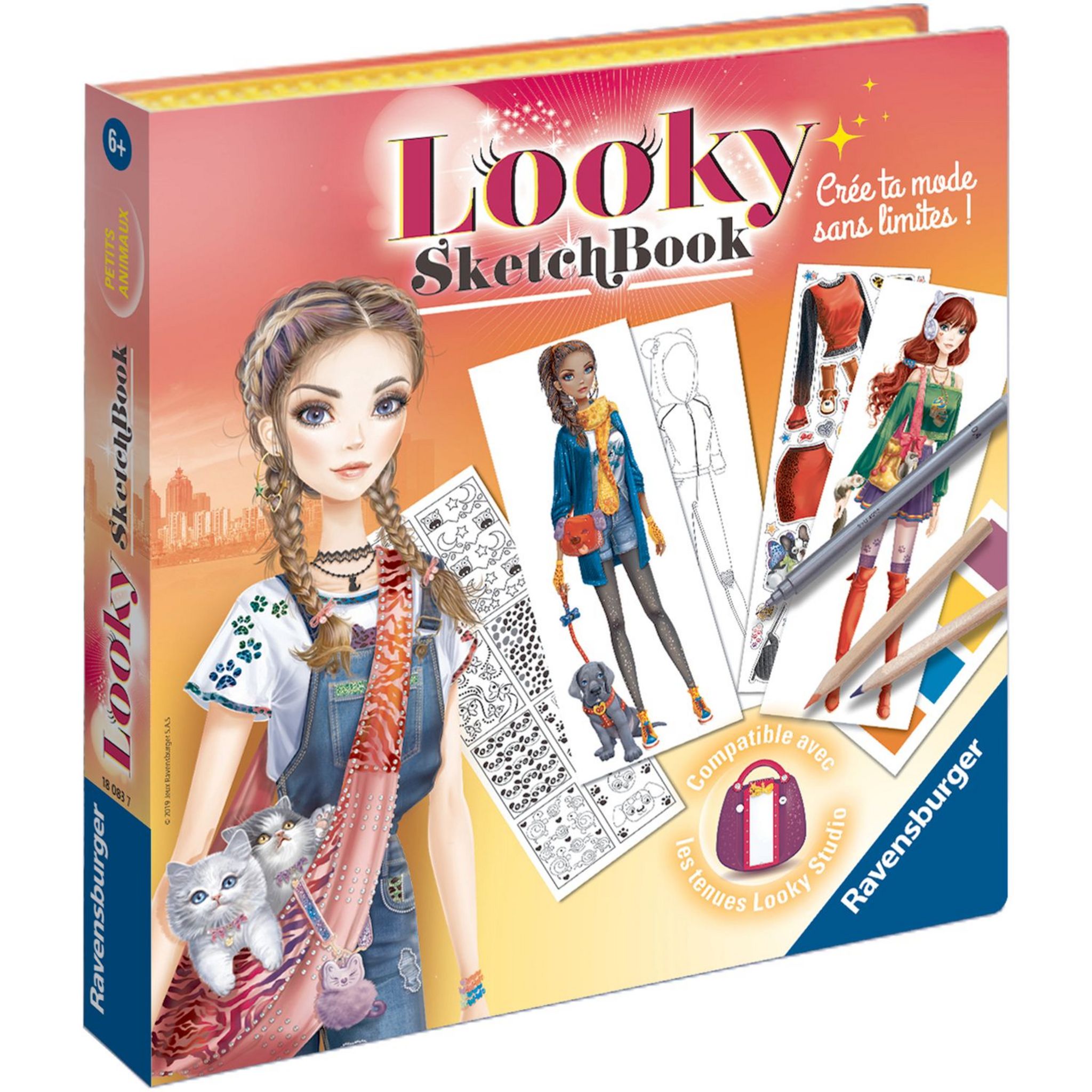 RAVENSBURGER Looky Sketch Book - Petits animaux pas cher - Auchan.fr