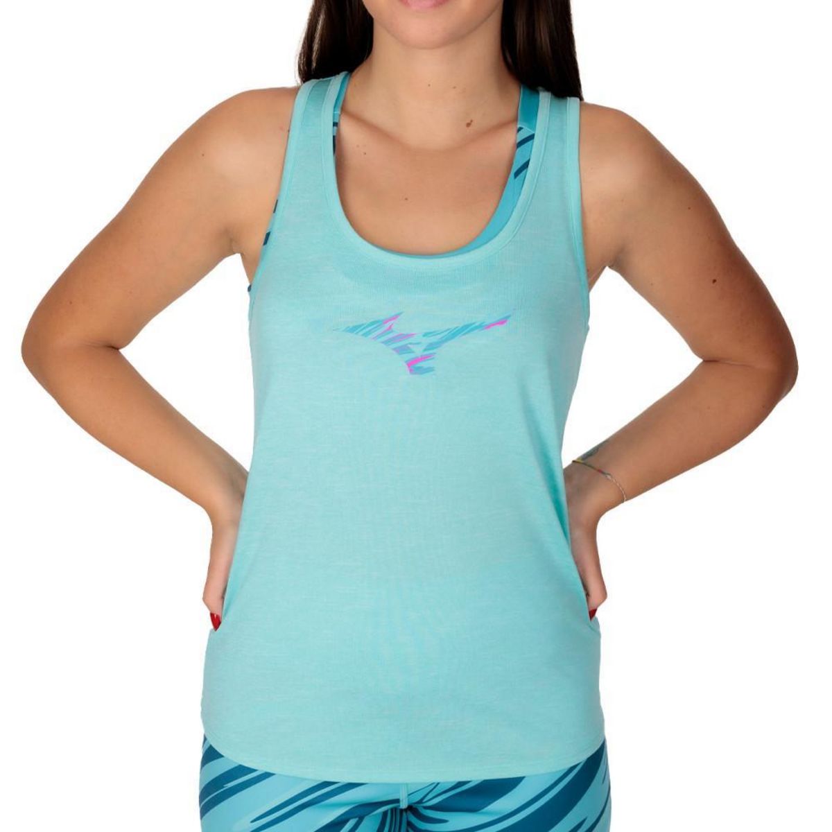 Mizuno Débardeur Turquoise Femme Mizuno Impulse pas cher - Auchan.fr