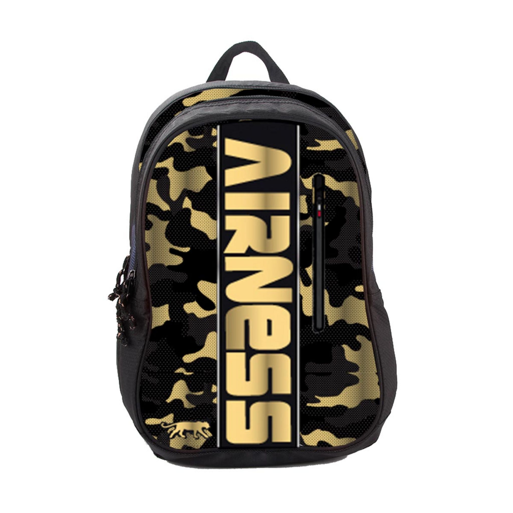 AIRNESS Sac à dos borne 2 compartiments garçon Storm camouflage noir et ...