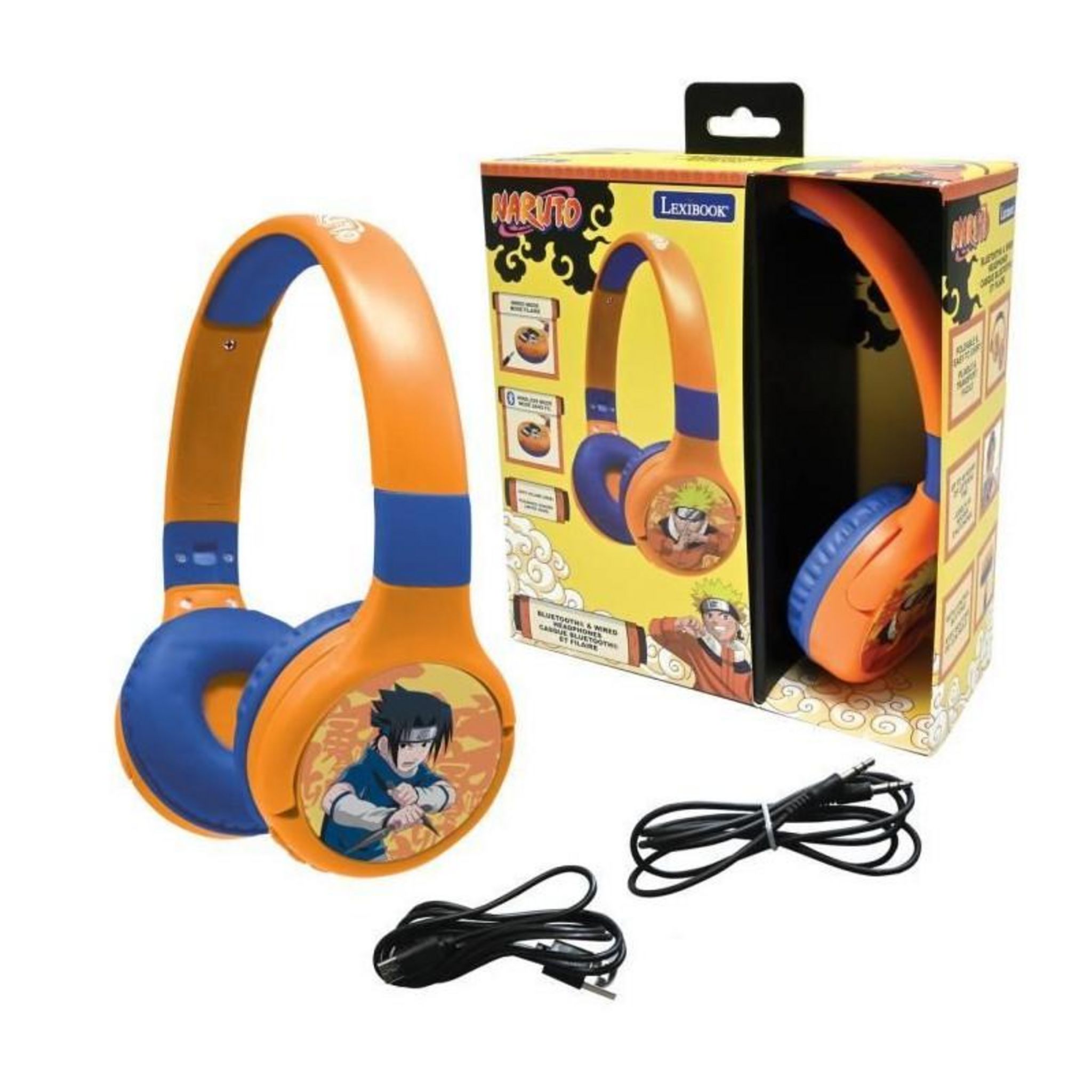 Lexibook Casque 2 en 1 Bluetooth et Filaire confortable et pliable avec ...