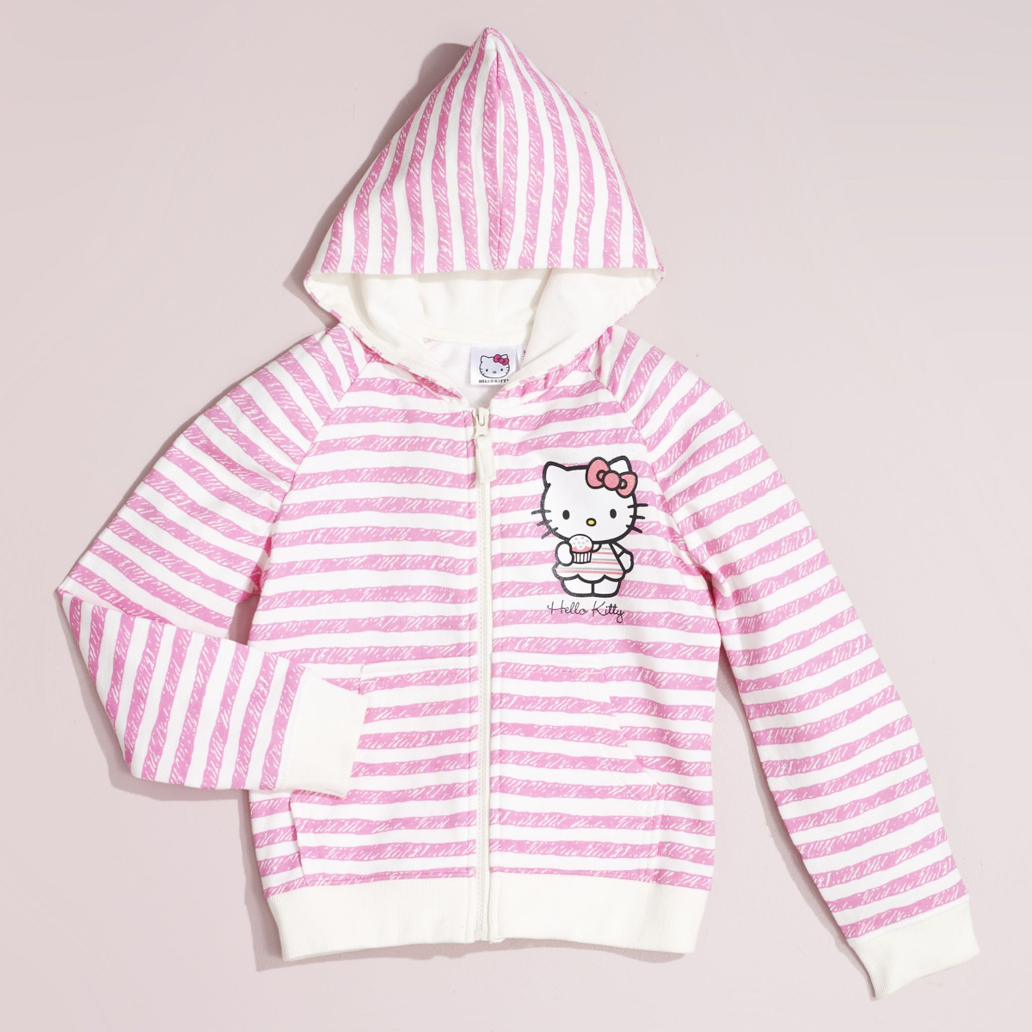 HELLO KITTY Sweat zippé à capuche fille pas cher - Auchan.fr