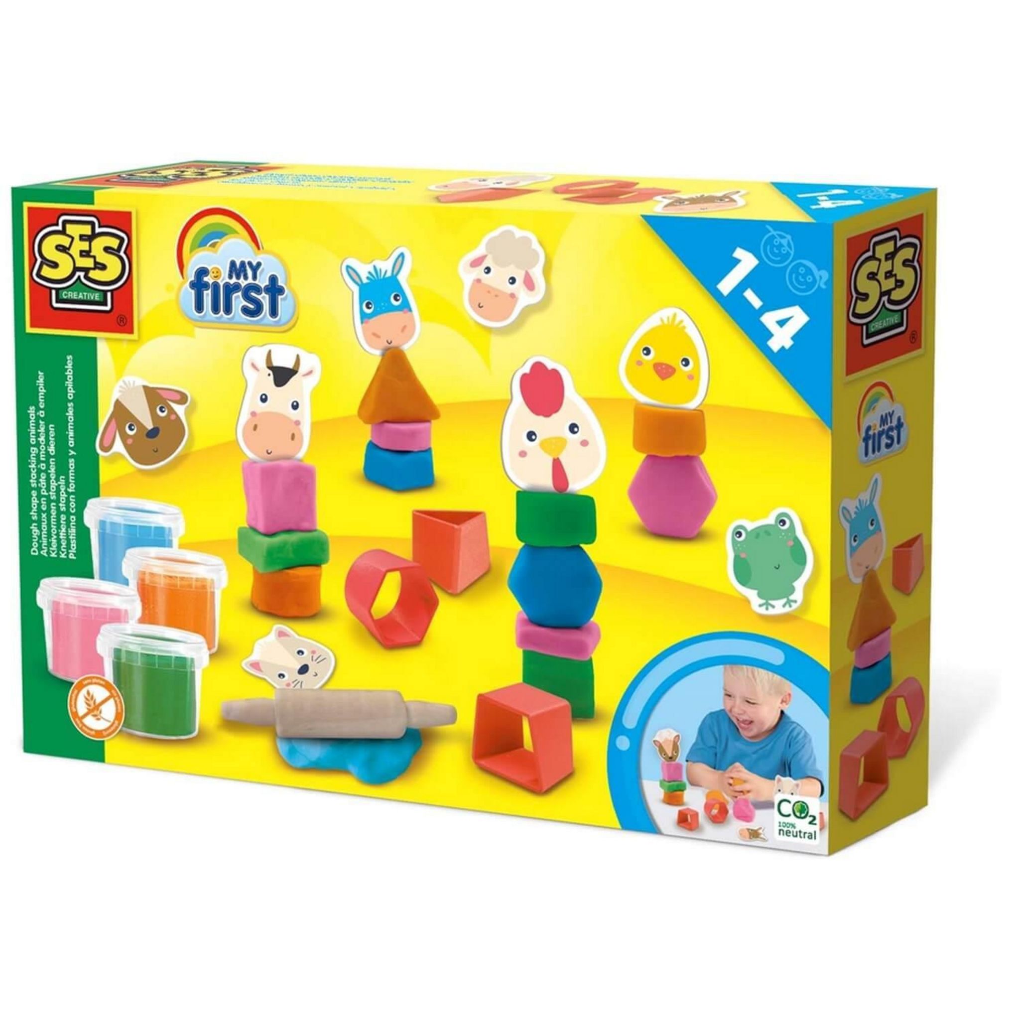 SES Creative My first - Animaux de la ferme en pâte à modeler pas cher ...