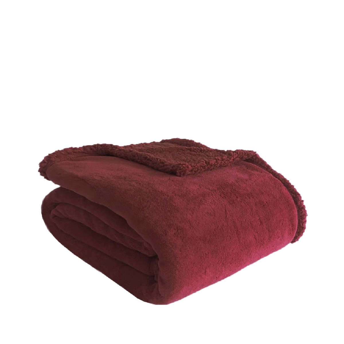 ACTUEL Plaid uni bi-matière en polyester 240g/m² HOLIDAYS pas cher ...