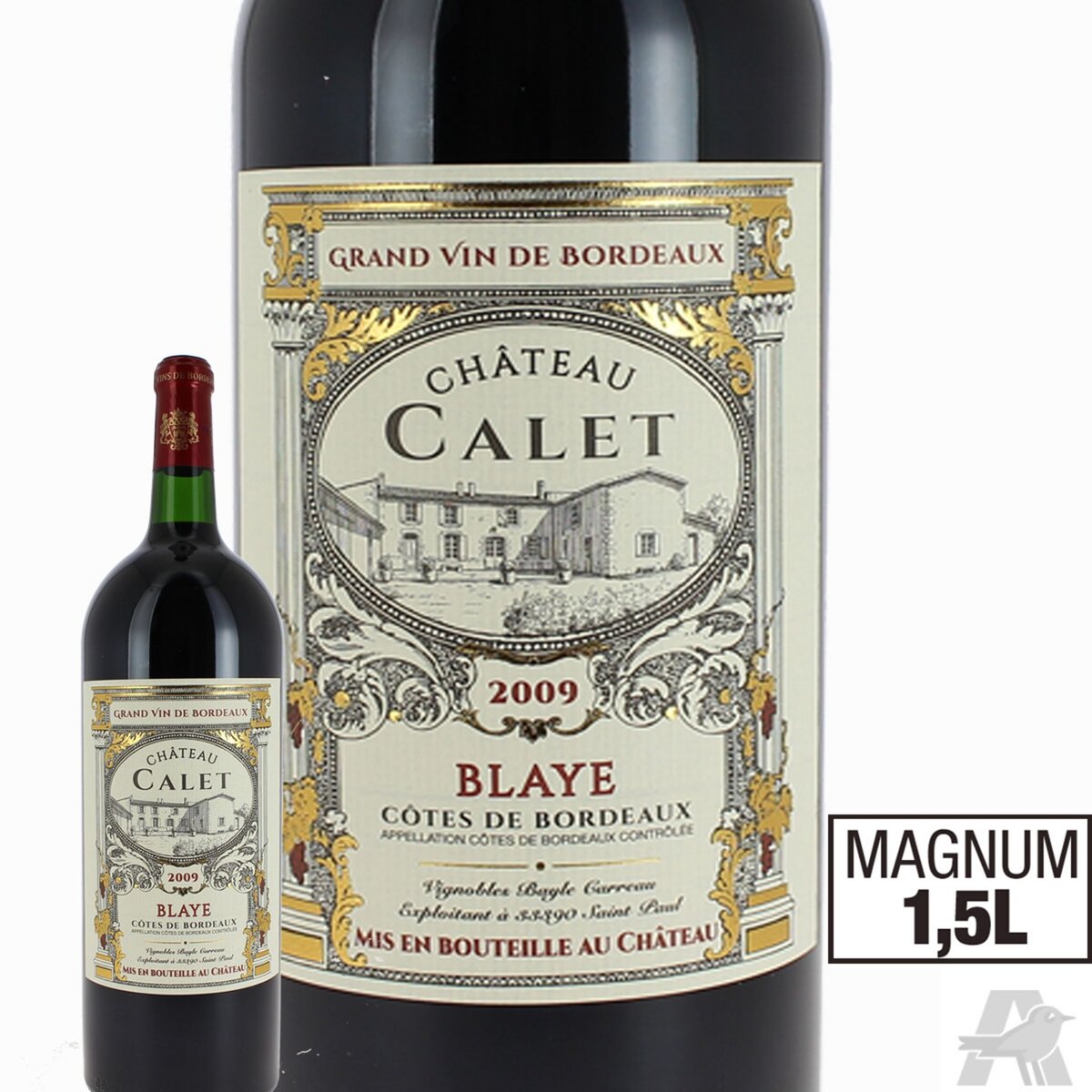 Château Calet Blaye Côtes de Bordeaux Rouge 2009 pas cher - Auchan.fr