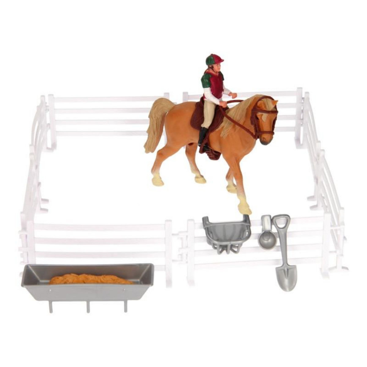 GLOB KIDS KIDS GLOBE Playset Horse, Rider with Accessories, 1:24 pas ...