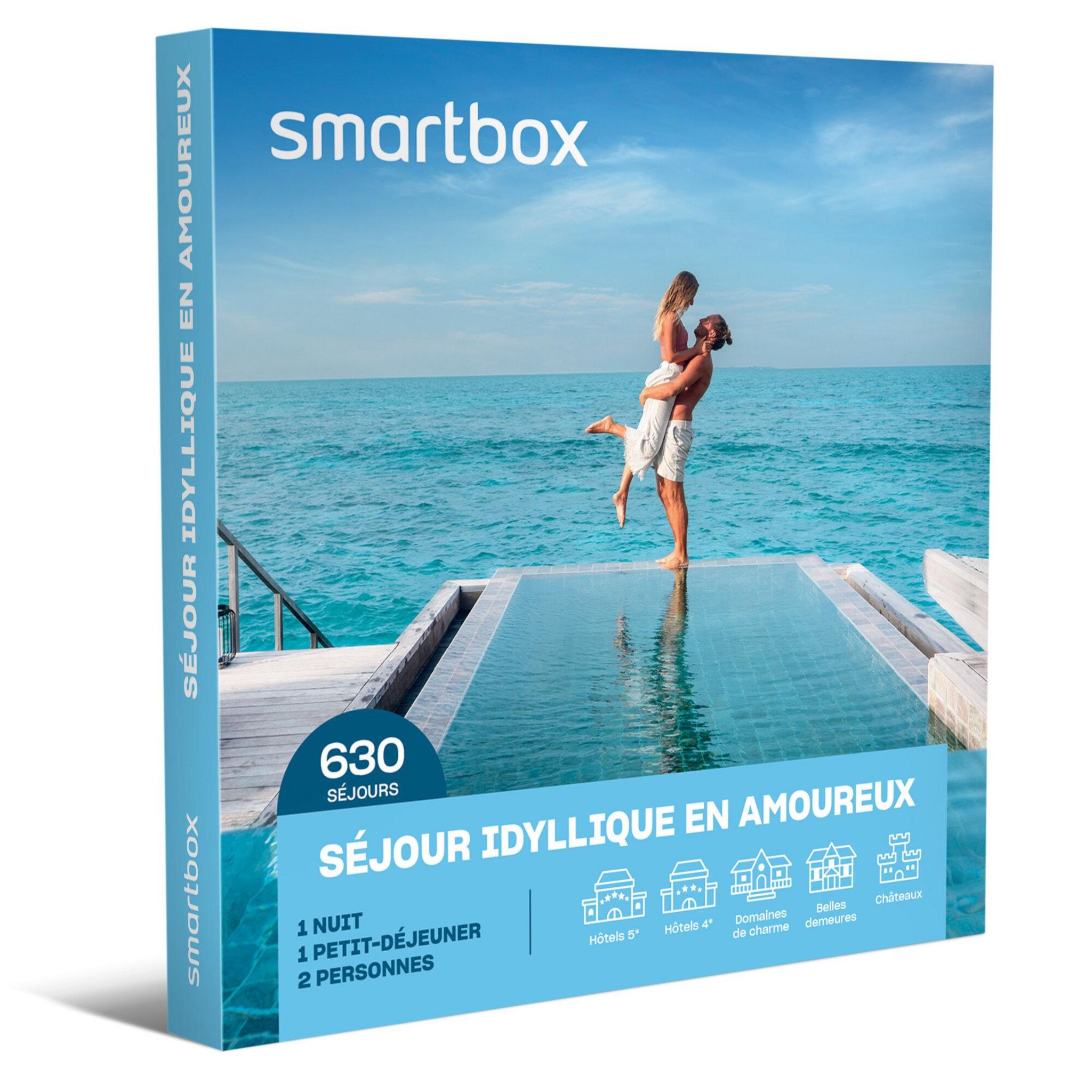 Smartbox Séjour idyllique en amoureux - Coffret Cadeau Séjour pas cher - Auchan.fr