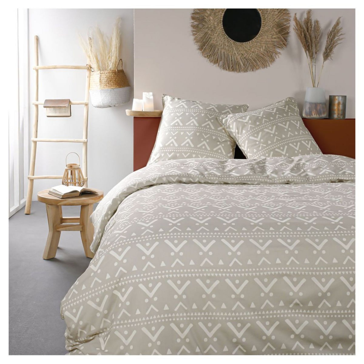 TODAY Parure housse de couette Polyester motif ethnique TALIA pas cher ...