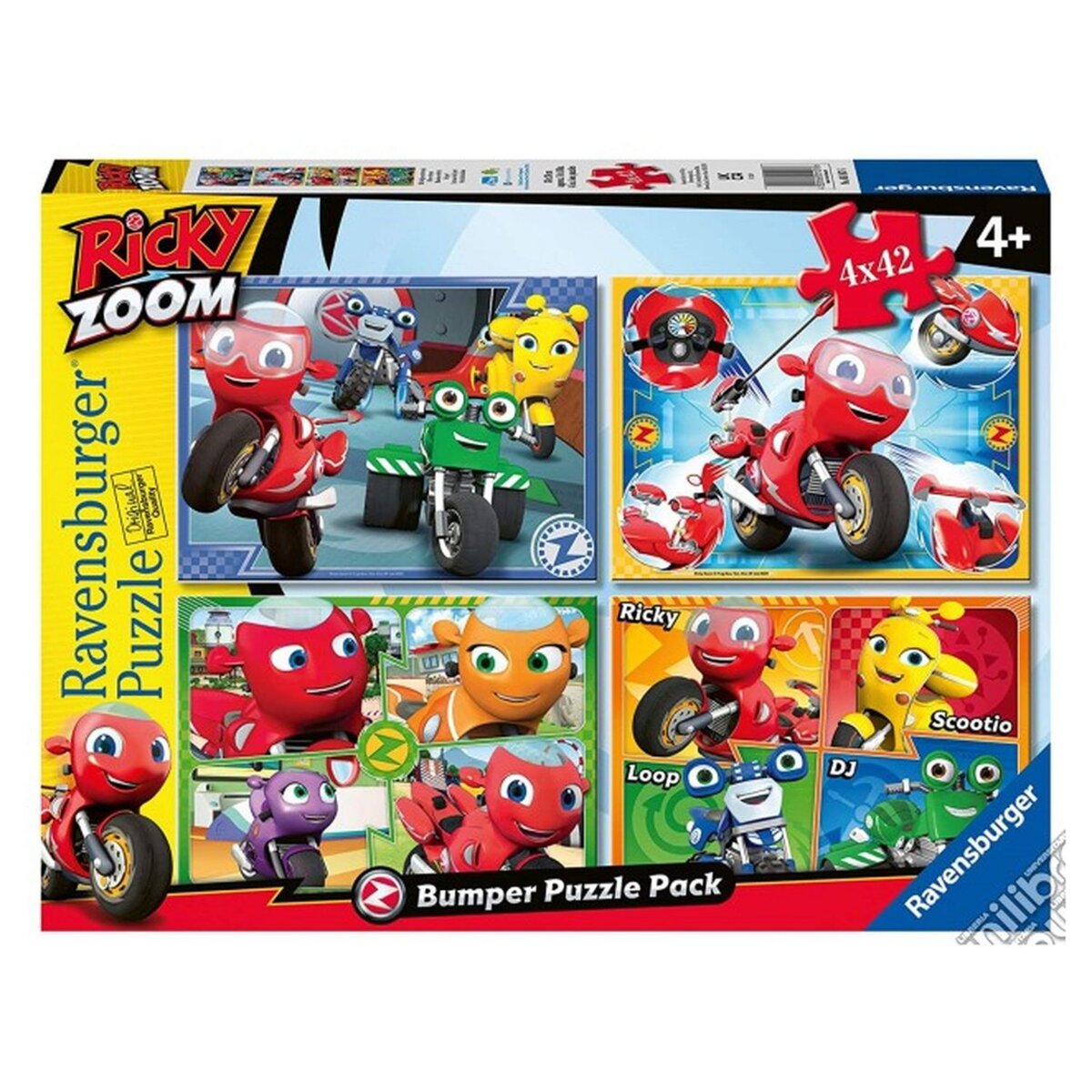 RAVENSBURGER Puzzle Ricky Zoom 4x42 pièces pas cher - Auchan.fr