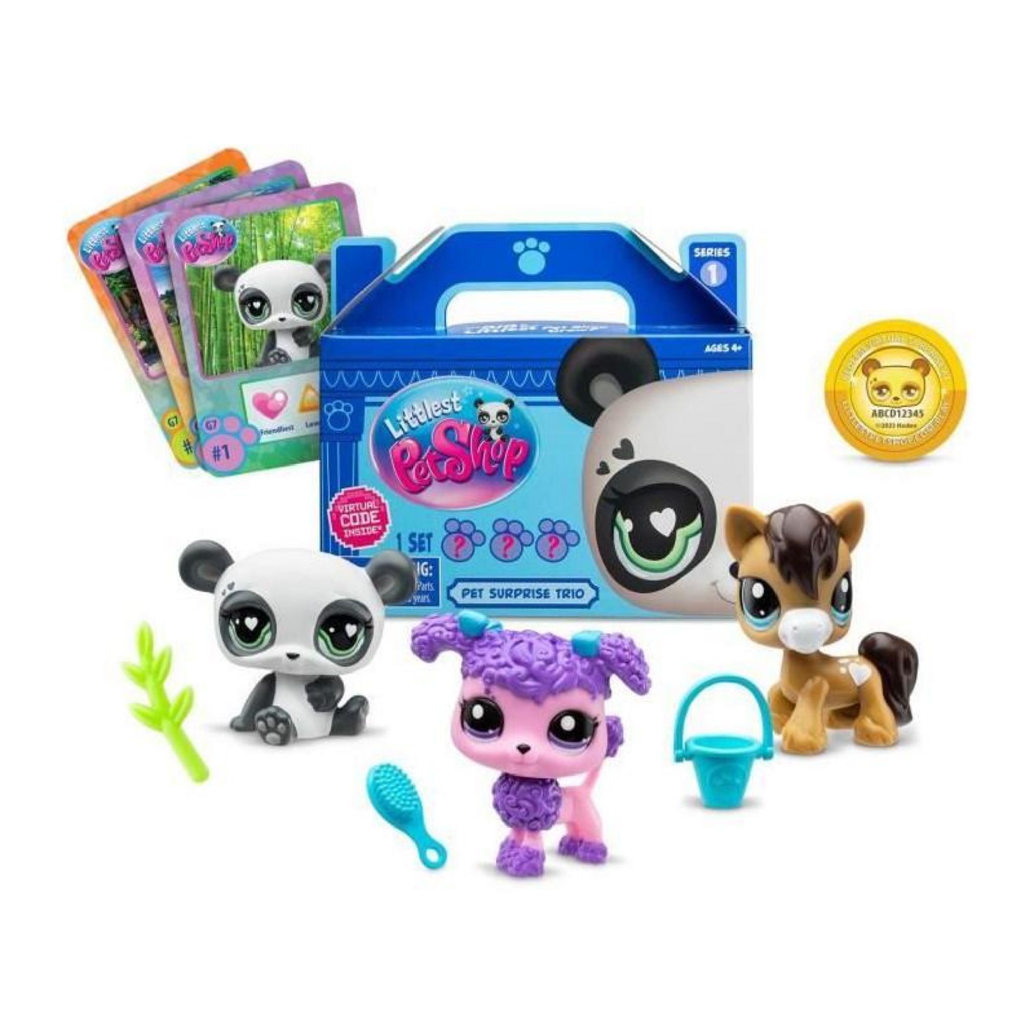 BANDAI BANDAI - Littlest Pet Shop - 3 Pets surprise - Petits animaux a ...