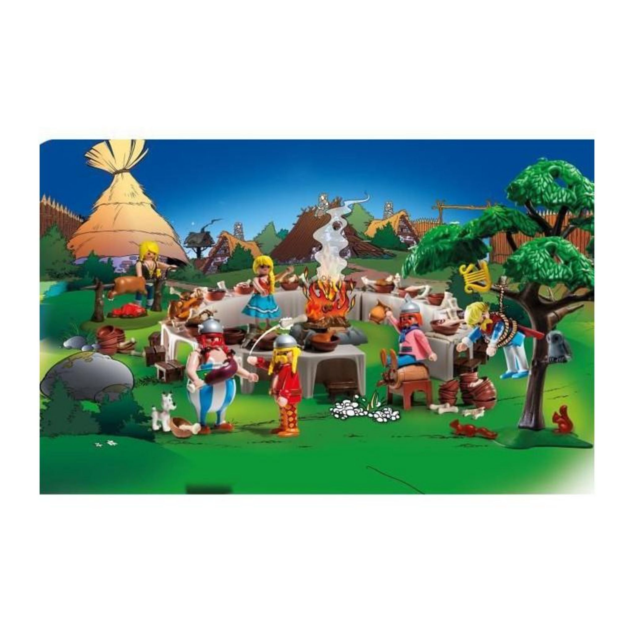 PLAYMOBIL PLAYMOBIL 71827 Astérix : Le banquet village personnages pas ...