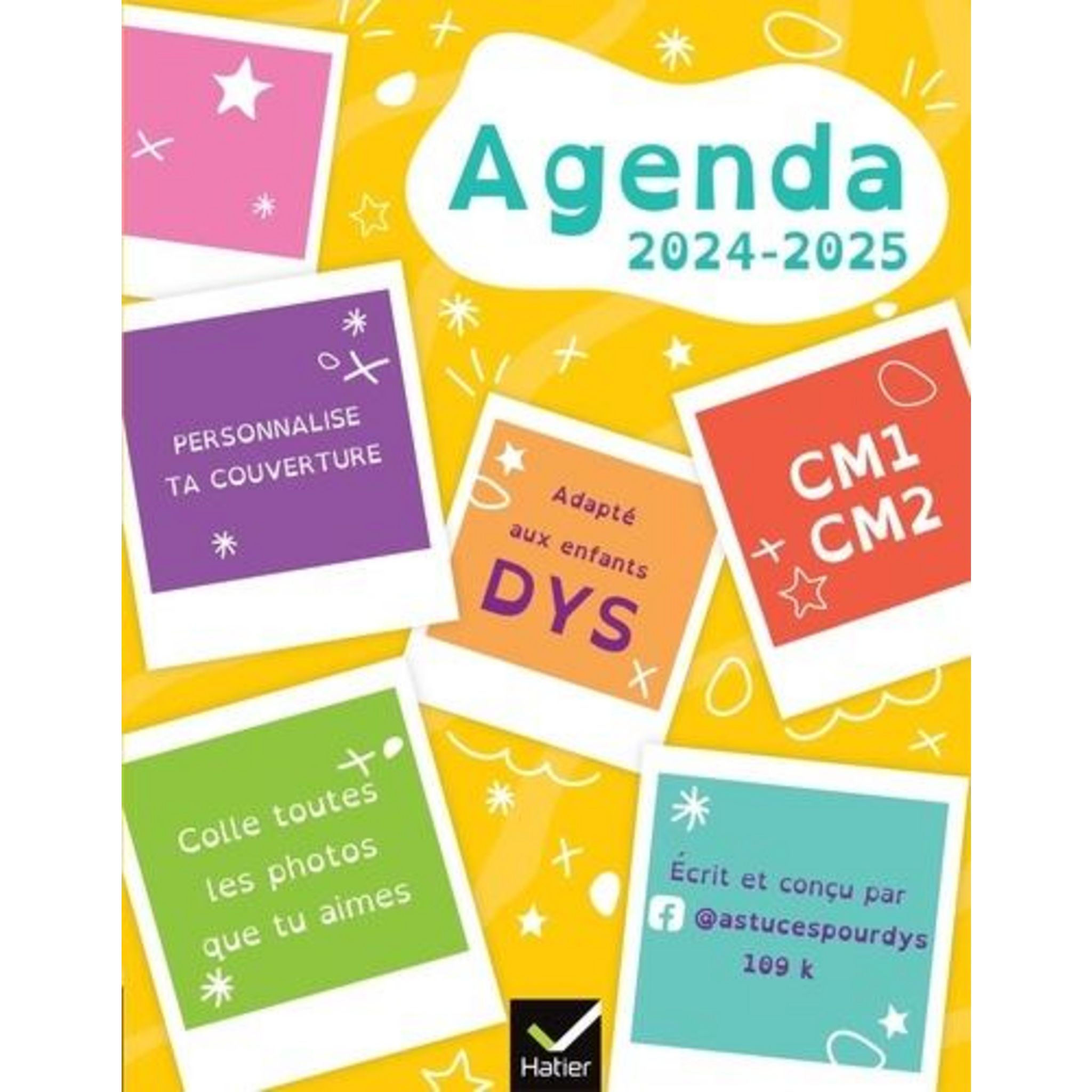 AGENDA CM1 CM2. EDITION 2024-2025 [ADAPTE AUX DYS], Chée Françoise pas ...
